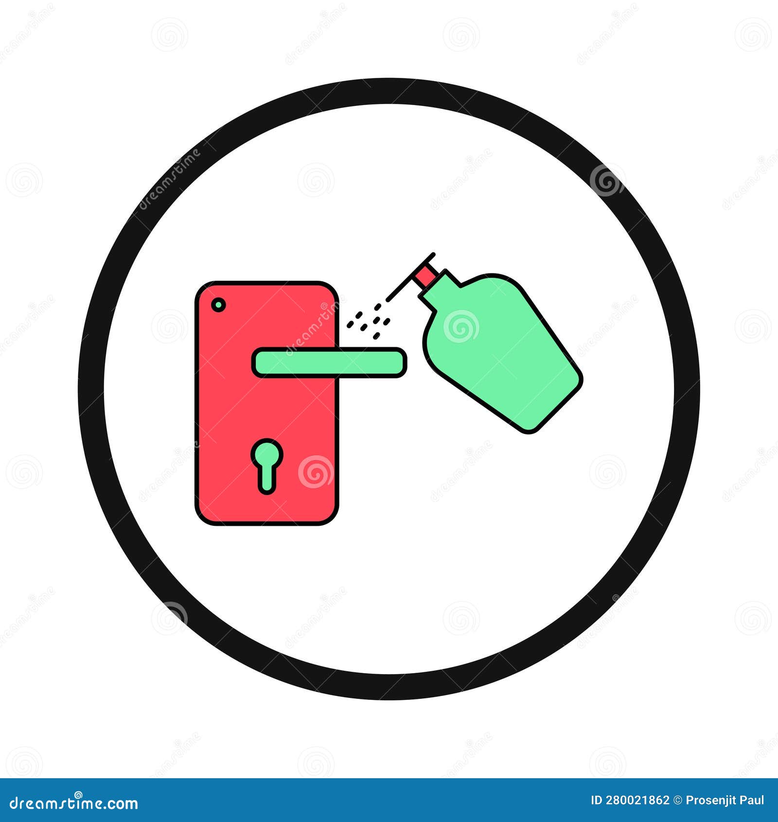 Spray, Door, Lock, Virus, Liquid, Bottle, Spray Bottle, Water Spray ...