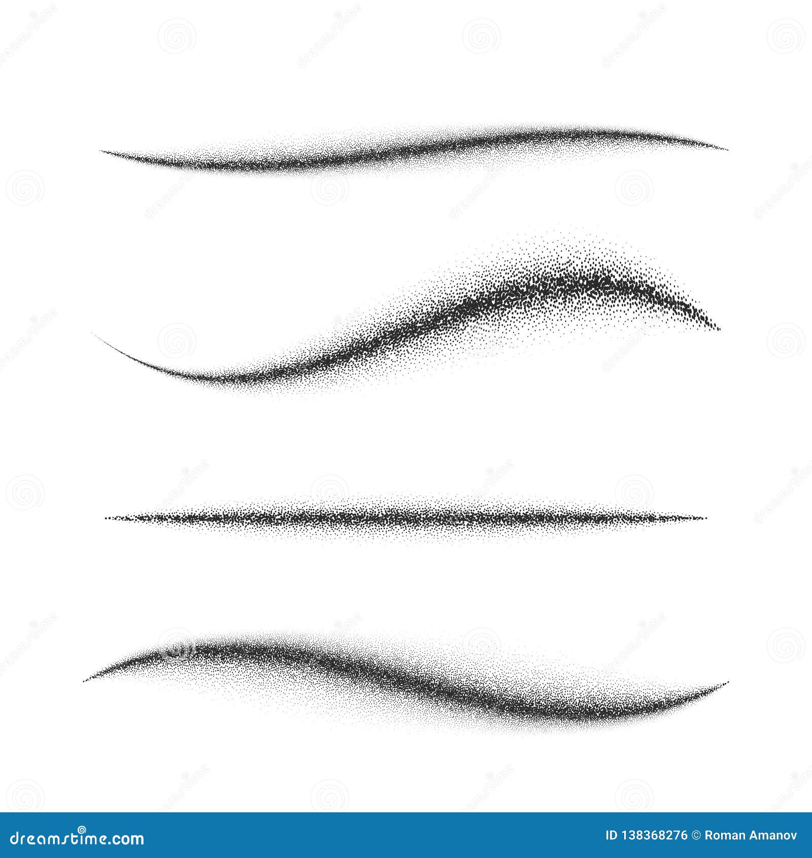 Spray Effect. Dust with Scattered Random Black Dots Stock Vector ...