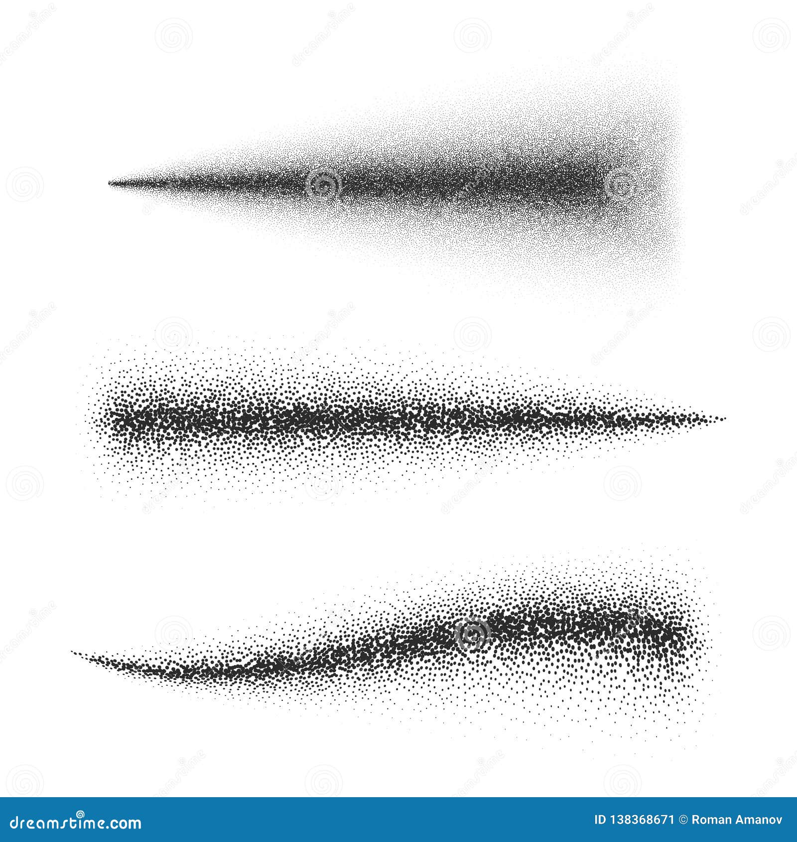 Spray Effect. Dust with Scattered Random Black Dots Stock Vector ...