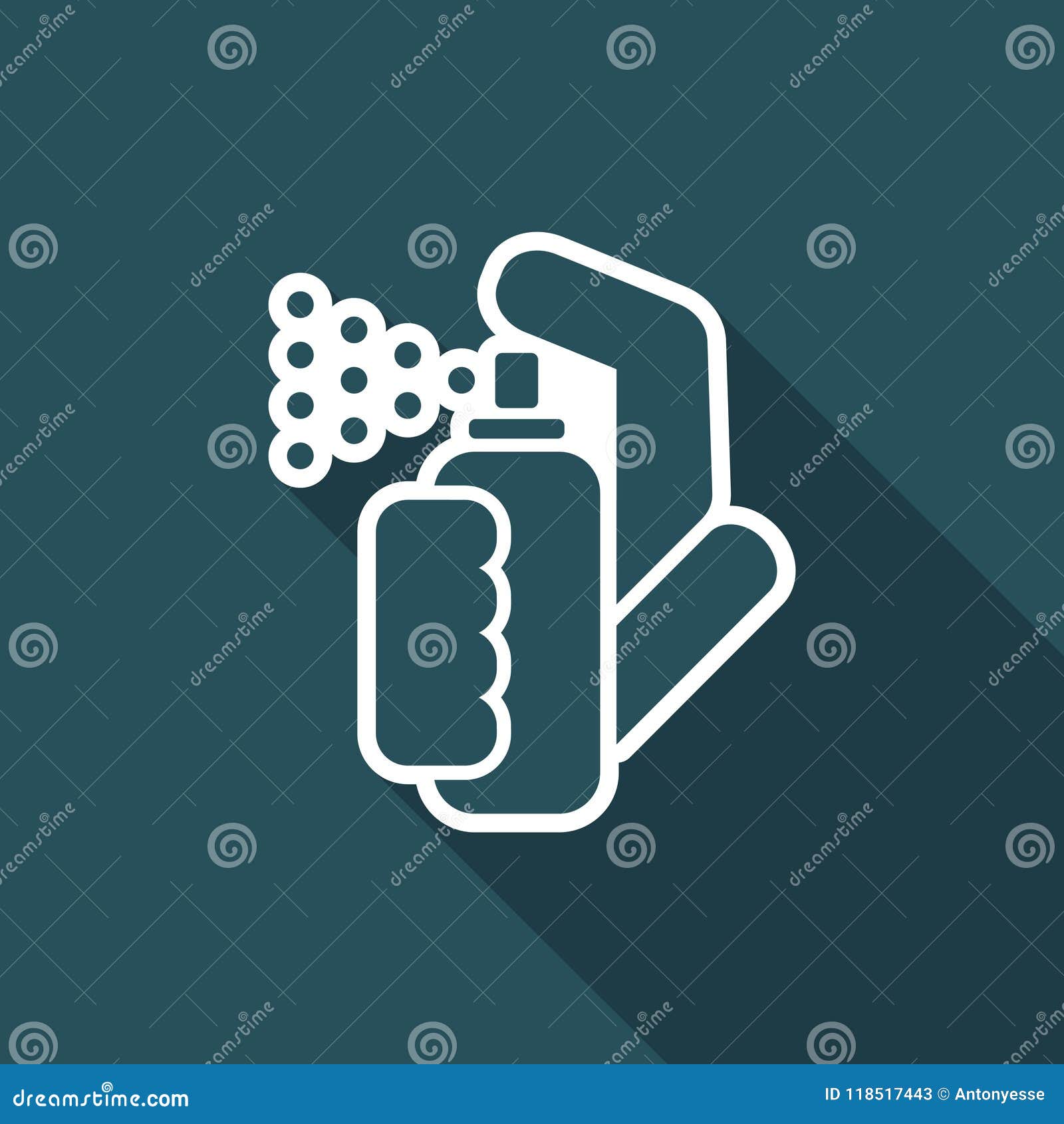 Spray icon stock vector. Illustration of artist, perfume - 118517443
