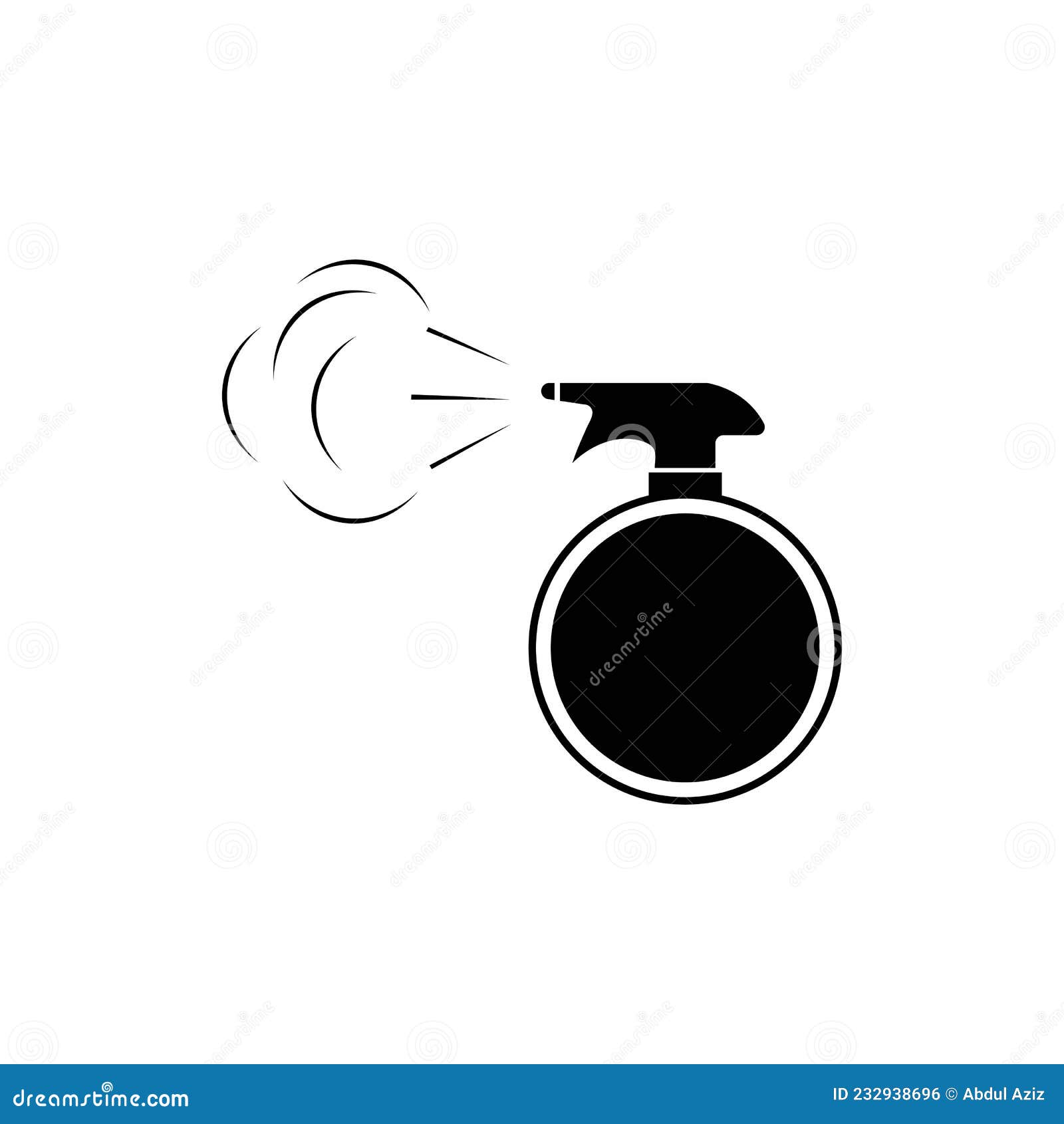 Spray icon logo vector stock vector. Illustration of icon - 232938696