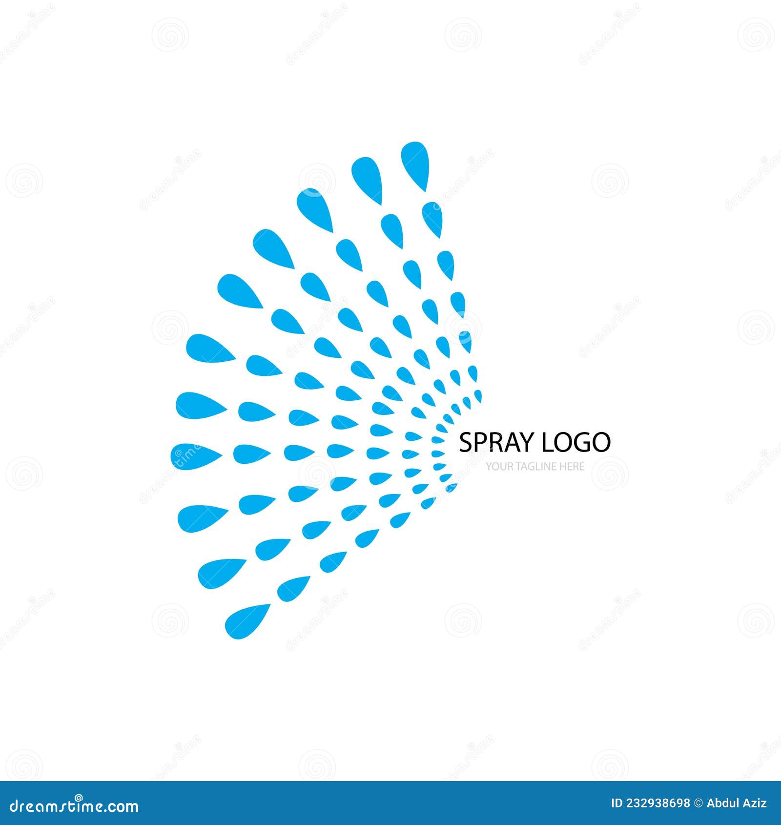 Spray icon logo vector stock vector. Illustration of sign - 232938698