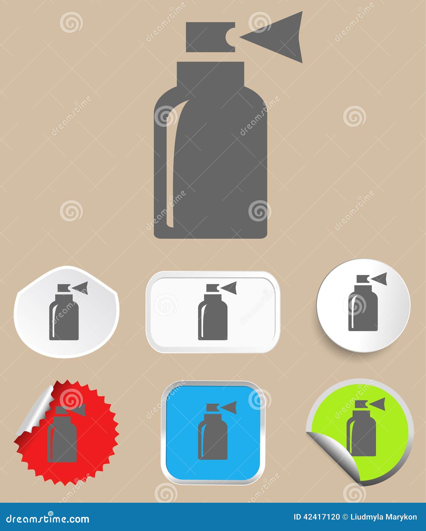 Spray Icon - Vector Illustration. Stock Vector - Illustration of ...