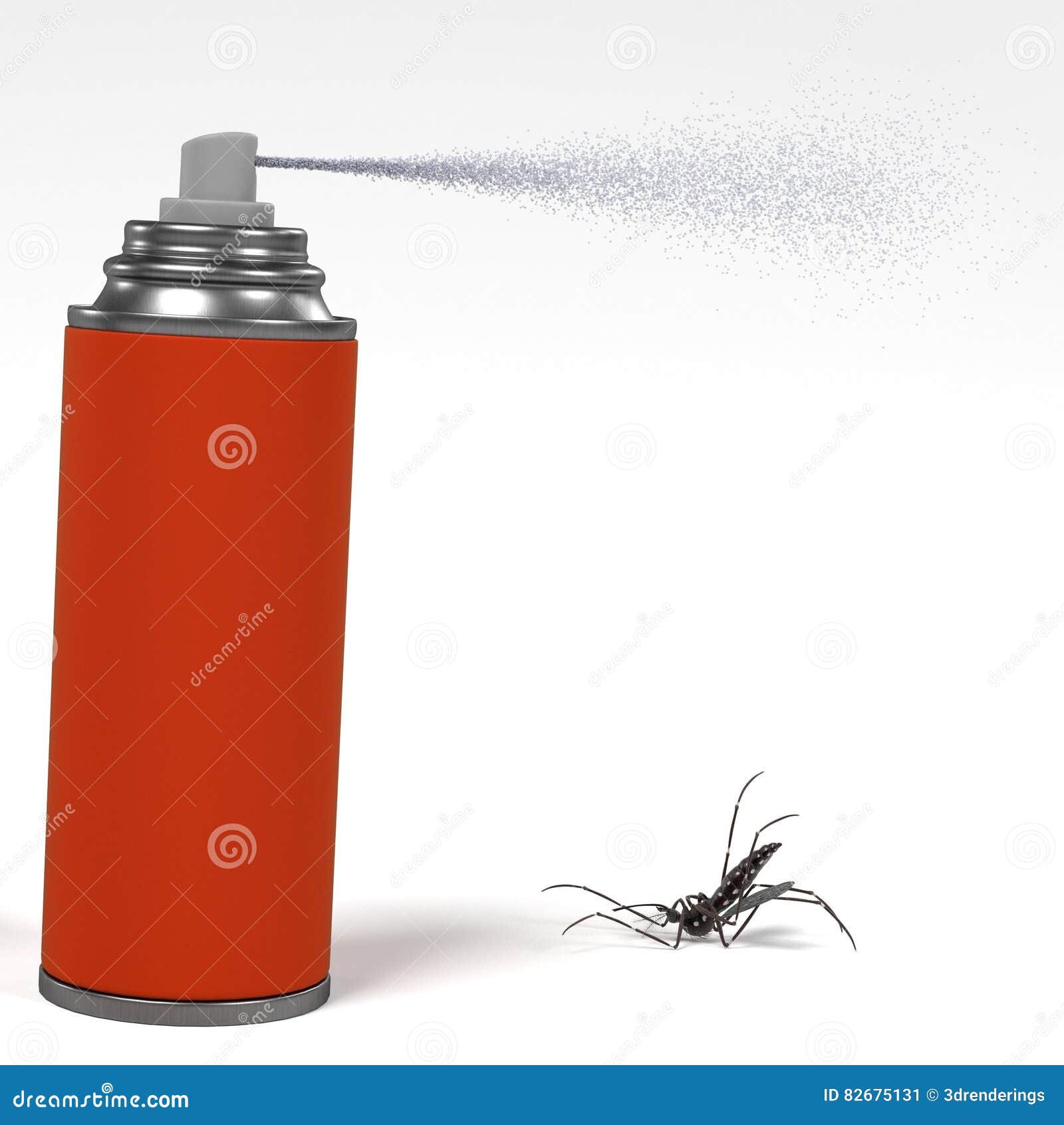 Spray killing insect stock illustration. Illustration of killer - 82675131