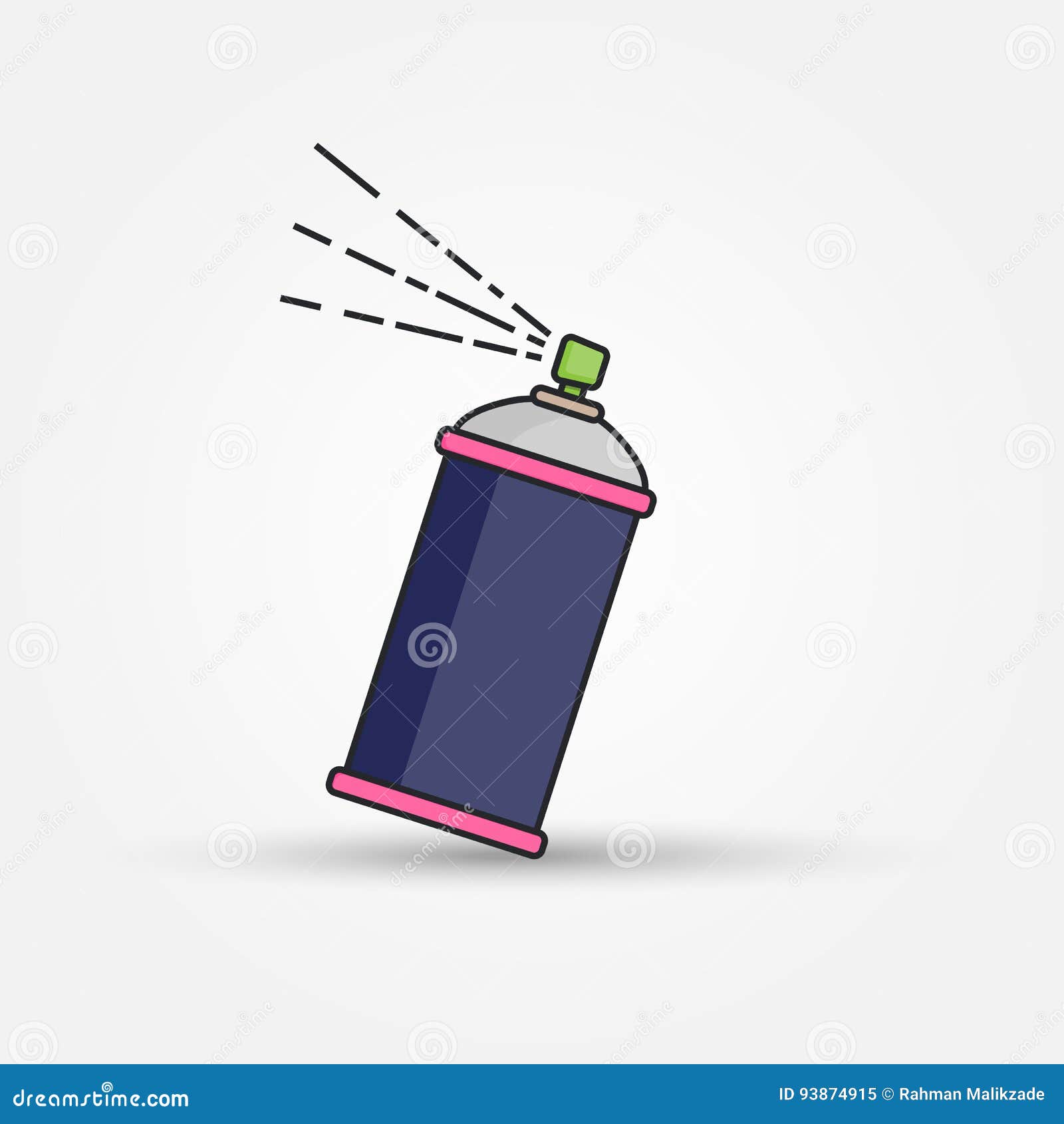 Spray Line Art stock vector. Illustration of deodorant - 93874915