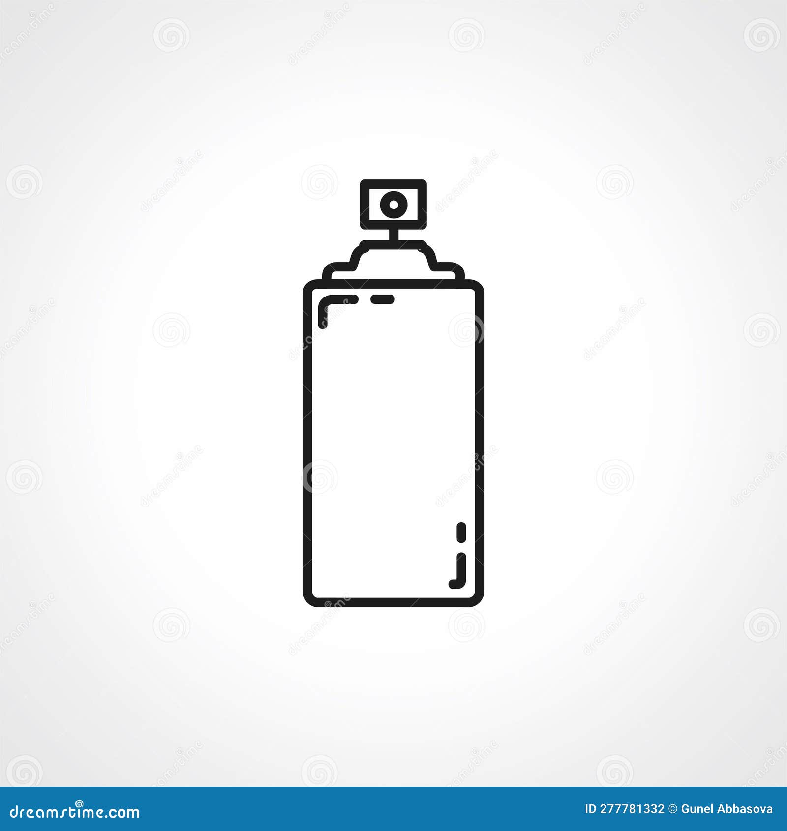 Spray Line Icon. Spray Paint Icon Stock Vector - Illustration of sign ...