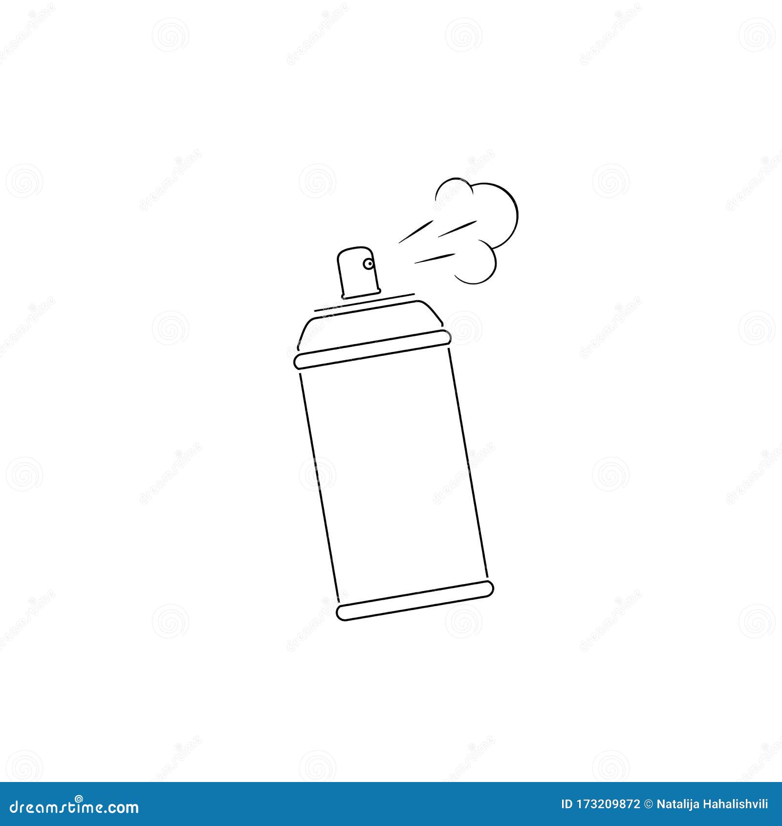 Spray Line Icon. Vector Concept Illustration Design Stock Vector ...