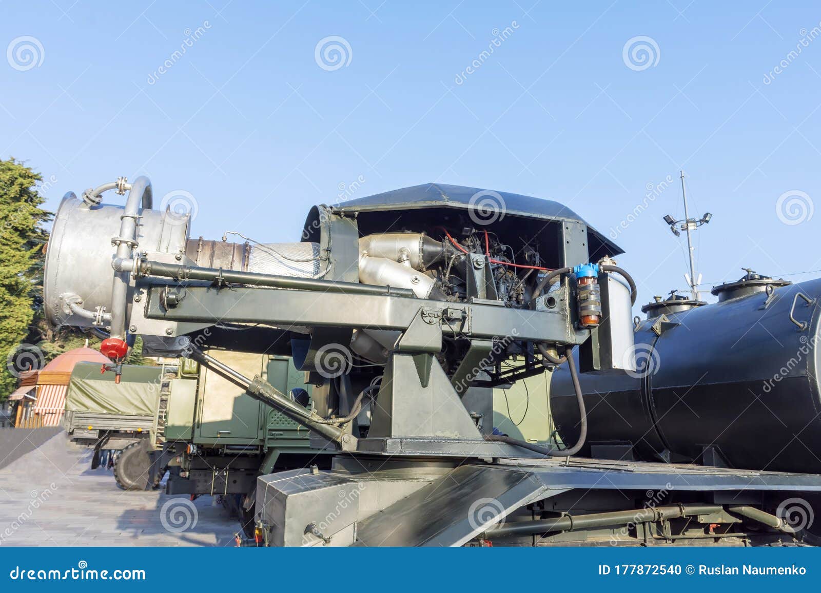 Spray machine disinfection stock photo. Image of disinfector - 177872540