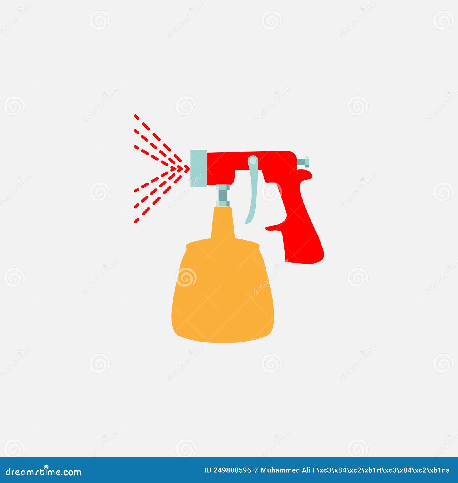 Spray Machine Paint. Construction. Flat. - Vector Stock Vector ...