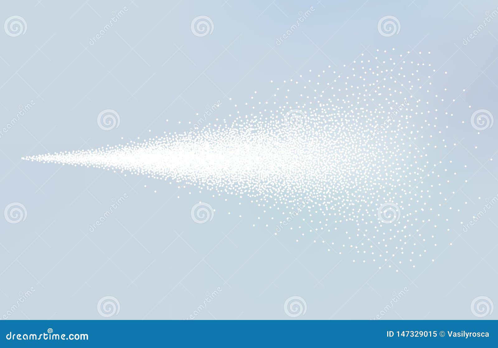 Mist Of Atomizer, Water Spray, White Smoke, Dust And Dots Isolated On ...