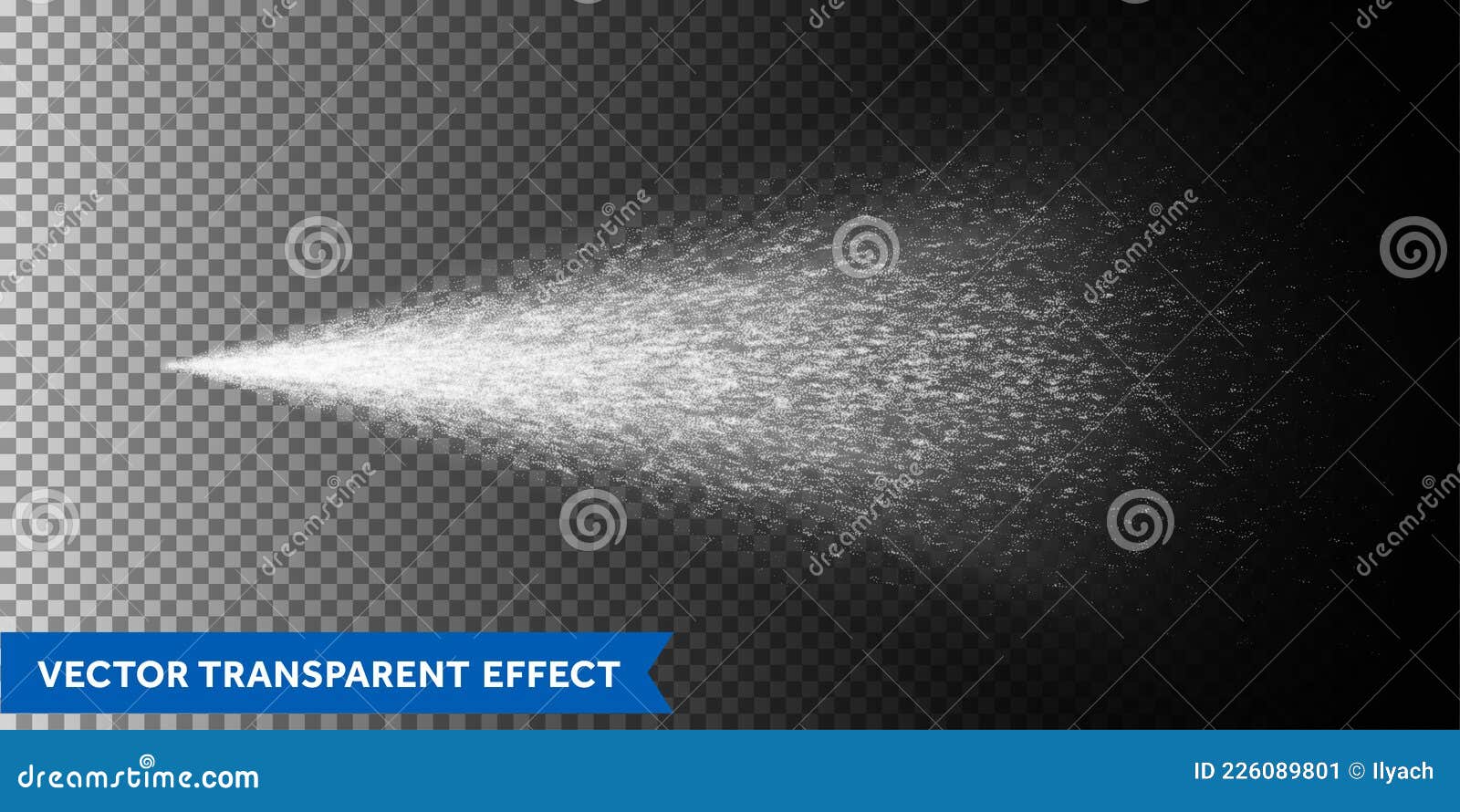 Spray Mist Background, Water Jet Atomizer. Spray Splash on Transparent ...