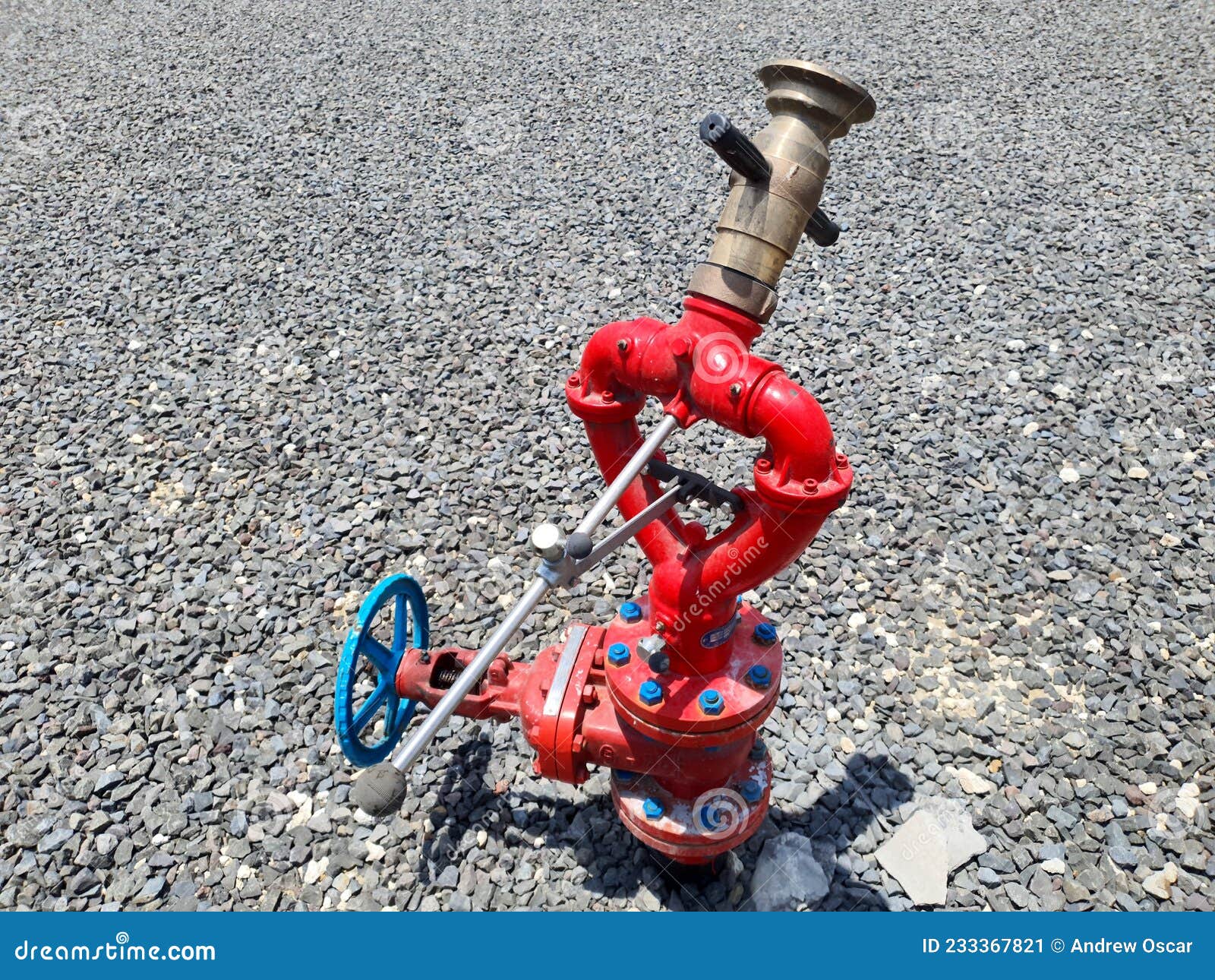 Spray Nozzle Fire Protection System Stock Image - Image of soil, blue ...