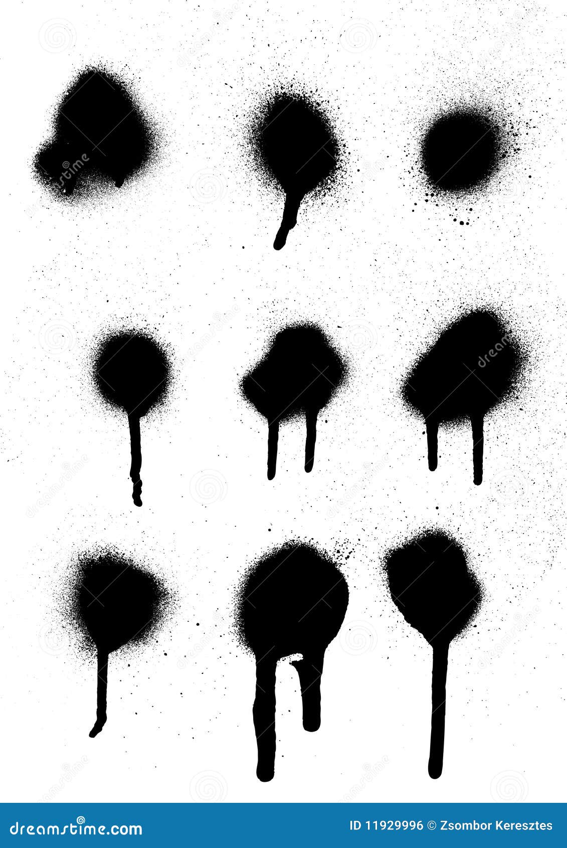 Spray Paint stock vector. Illustration of graphic, drop - 11929996