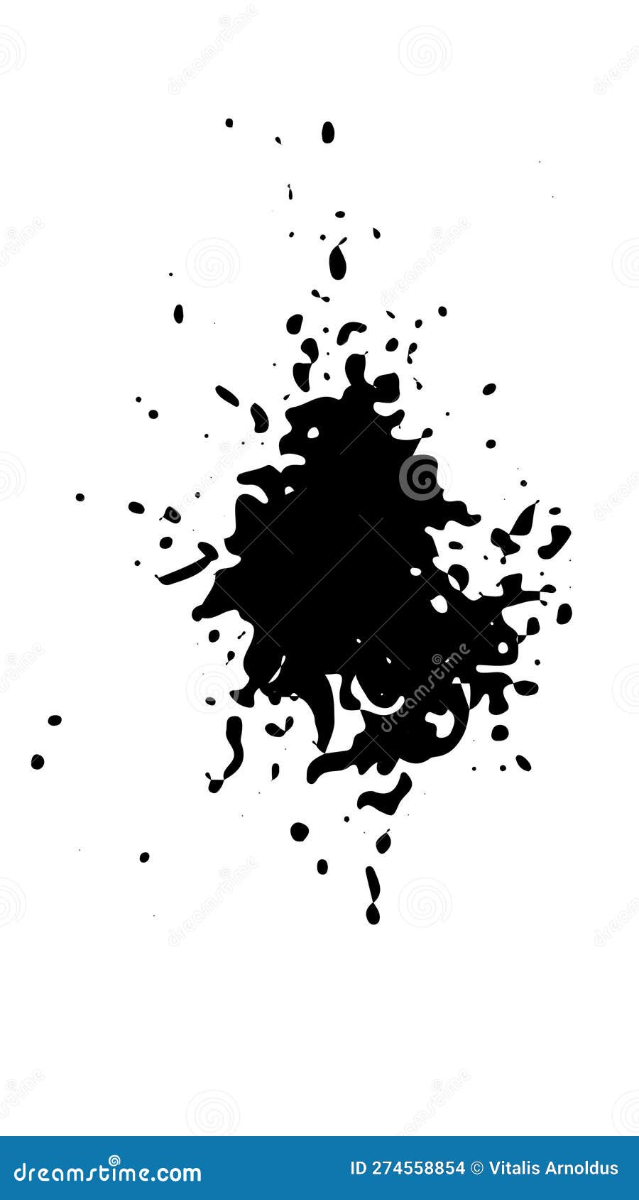 Spray Paint Brush, Splatter Patterns, Texture, Ink Drop on Vector Stock ...