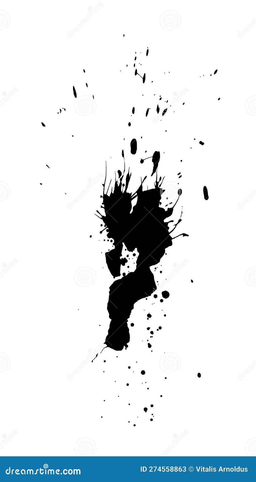 Spray Paint Brush, Splatter Patterns, Texture, Ink Drop on Vector Stock ...