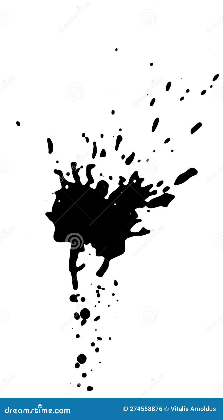 Spray Paint Brush, Splatter Patterns, Texture, Ink Drop on Vector Stock ...