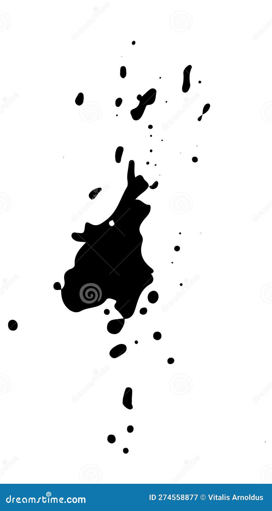 Spray Paint Brush, Splatter Patterns, Texture, Ink Drop on Vector Stock ...