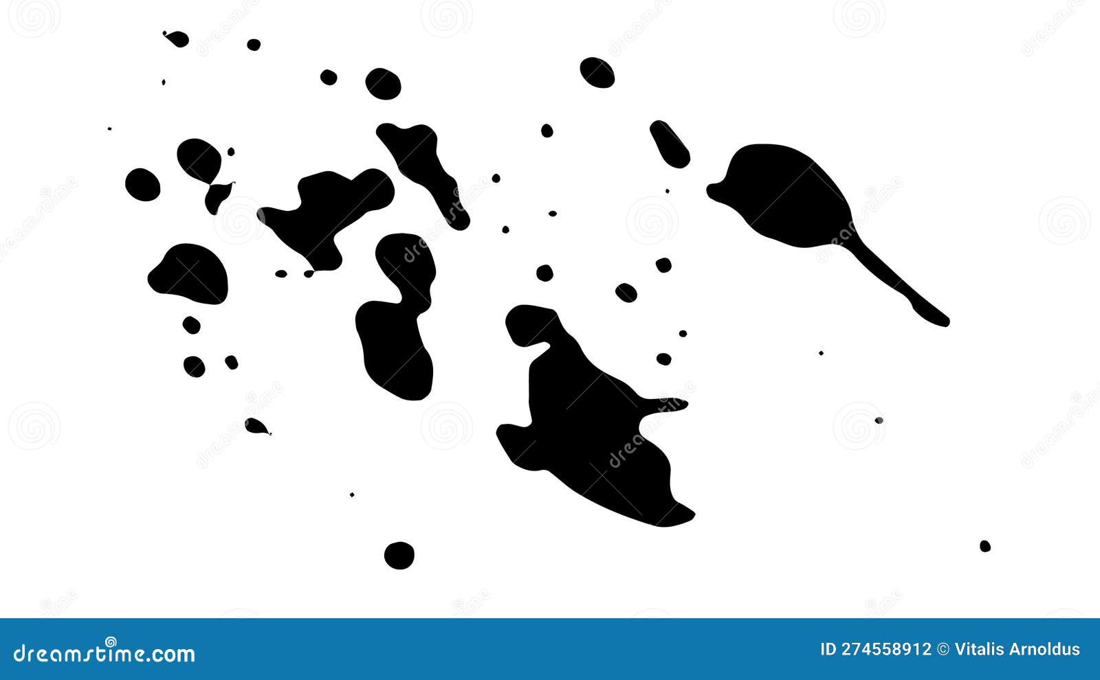 Spray Paint Brush, Splatter Patterns, Texture, Ink Drop on Vector Stock ...