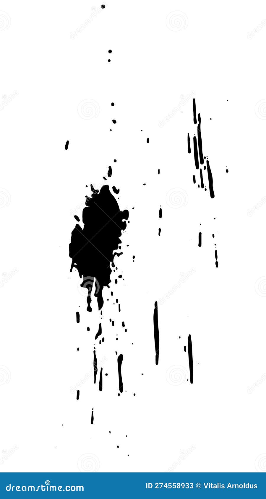 Spray Paint Brush, Splatter Patterns, Texture, Ink Drop on Vector Stock ...