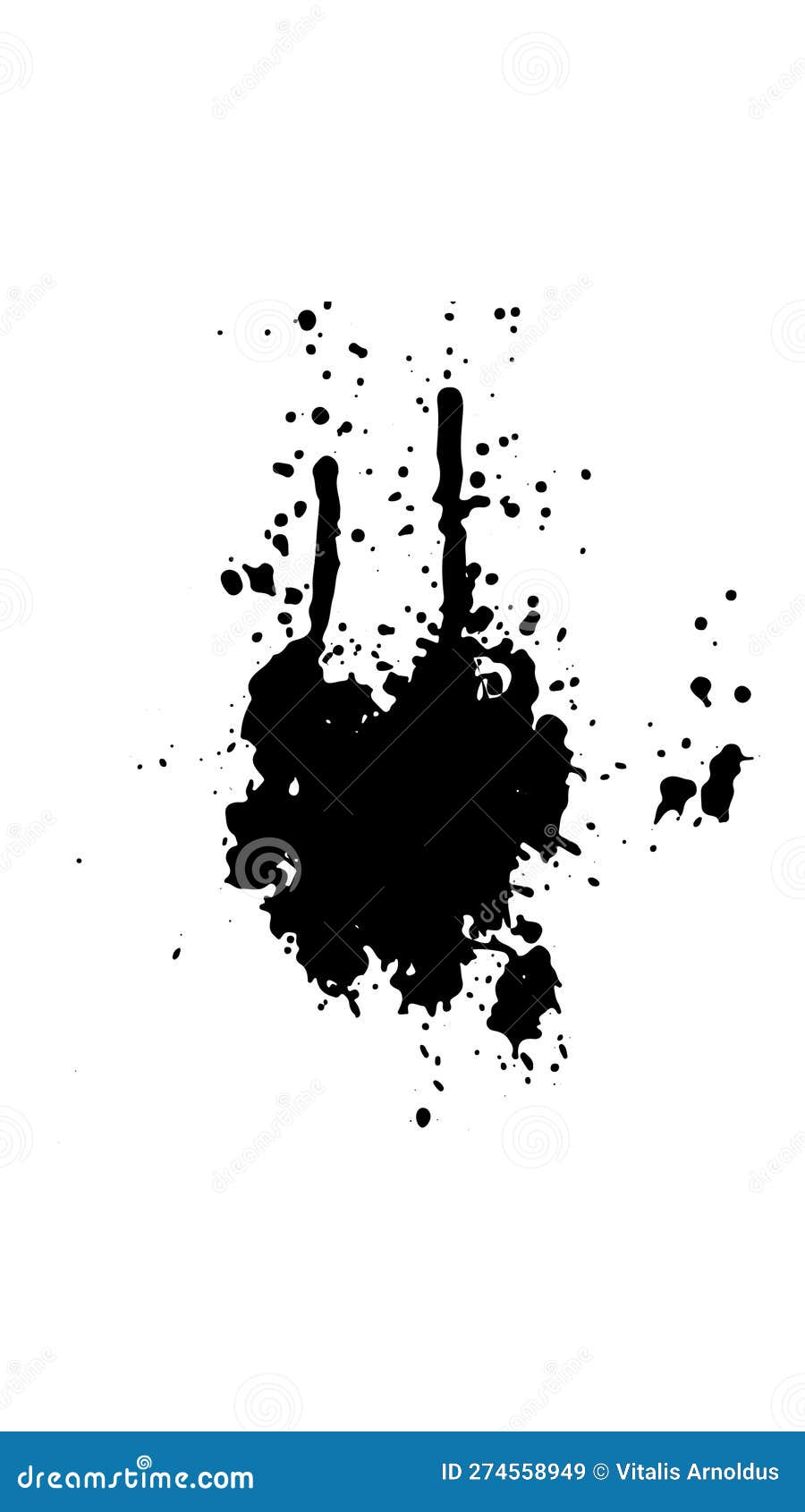 Spray Paint Brush, Splatter Patterns, Texture, Ink Drop on Vector Stock ...