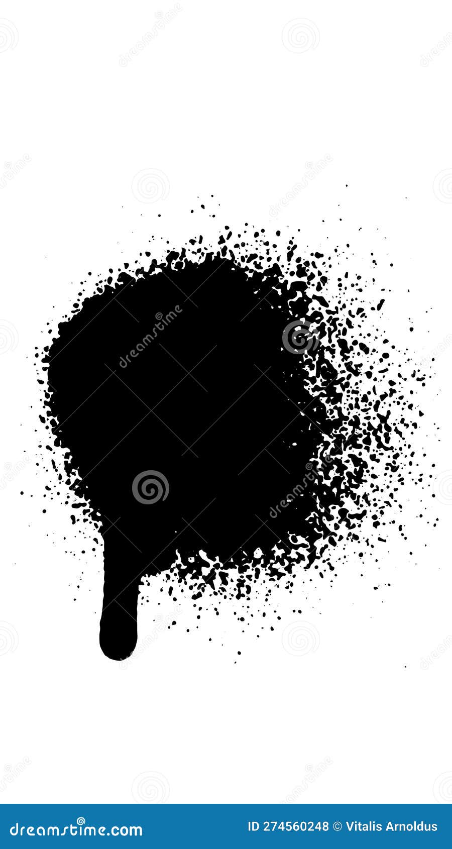 Spray Paint Brush, Splatter Patterns, Texture, Ink Drop on Vector Stock ...