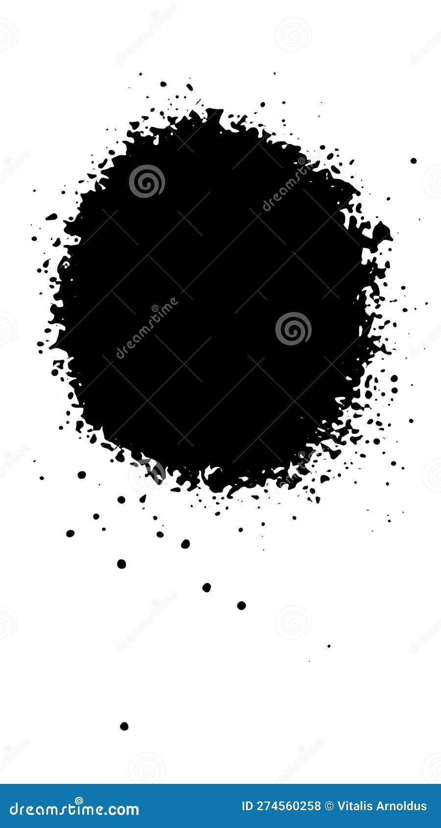 Spray Paint Brush, Splatter Patterns, Texture, Ink Drop on Vector Stock ...