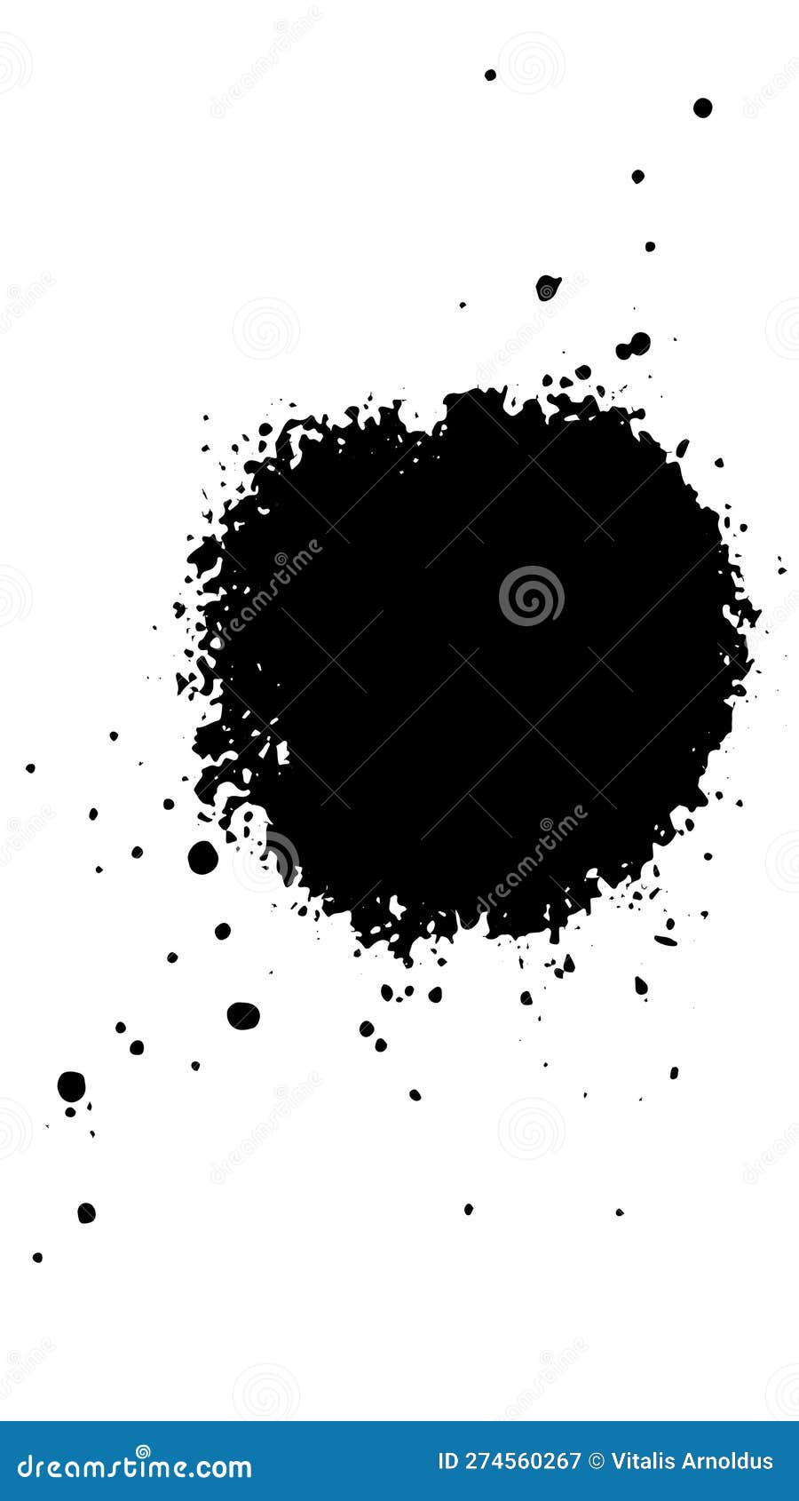 Spray Paint Brush, Splatter Patterns, Texture, Ink Drop on Vector Stock ...