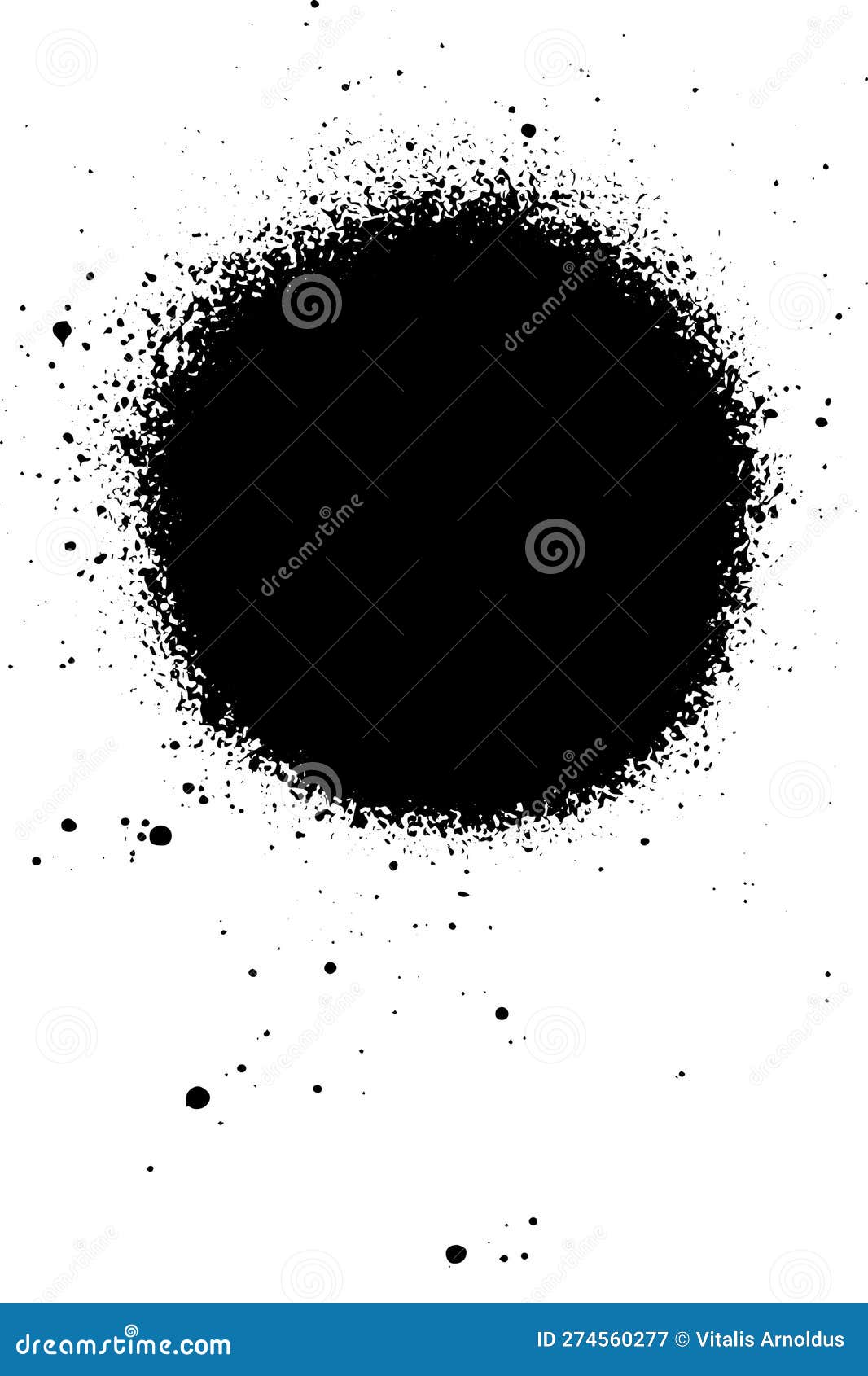 Spray Paint Brush, Splatter Patterns, Texture, Ink Drop on Vector Stock ...