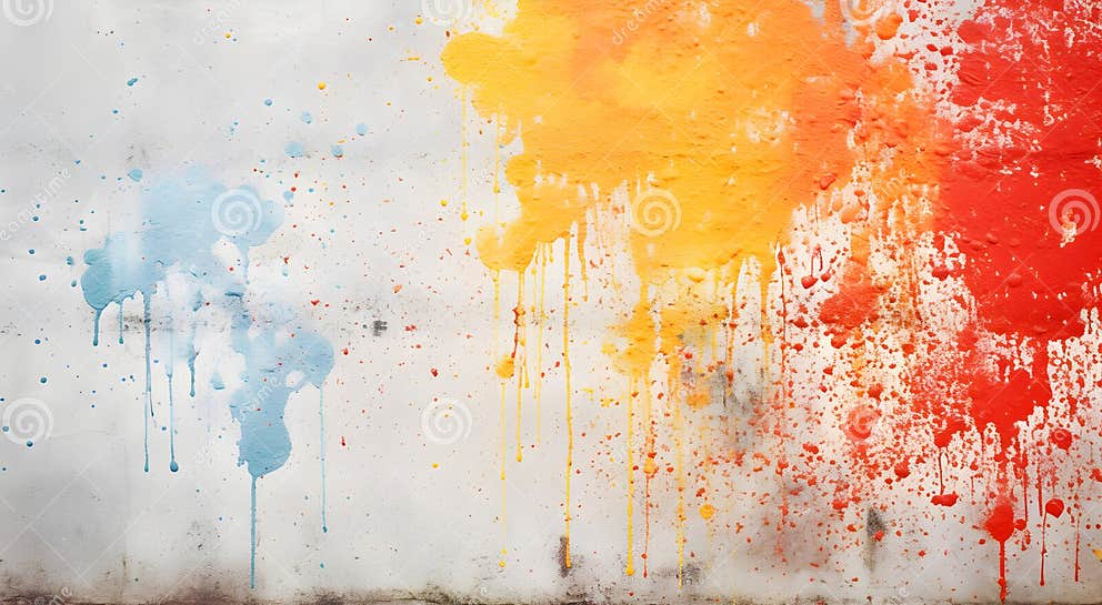 Spray Paint Concrete Wall Splash Dye Texture by Generative AI Stock ...