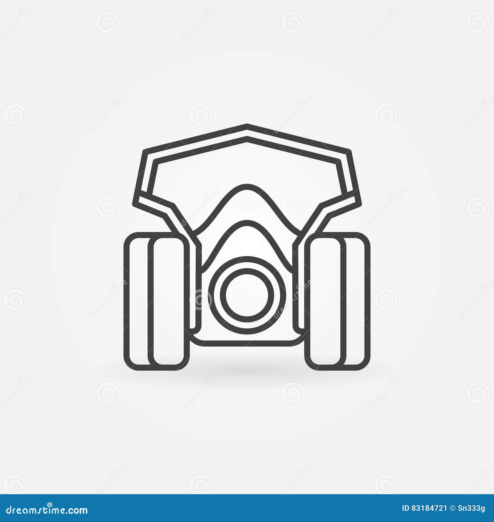 Spray paint mask icon stock vector. Illustration of simple - 83184721