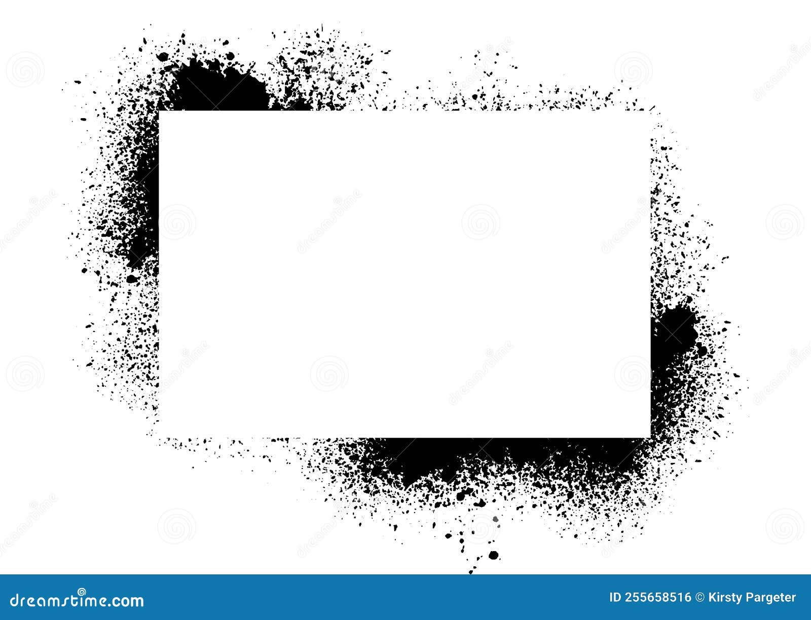 Spray Paint Splatter Border Design Stock Vector - Illustration of ...