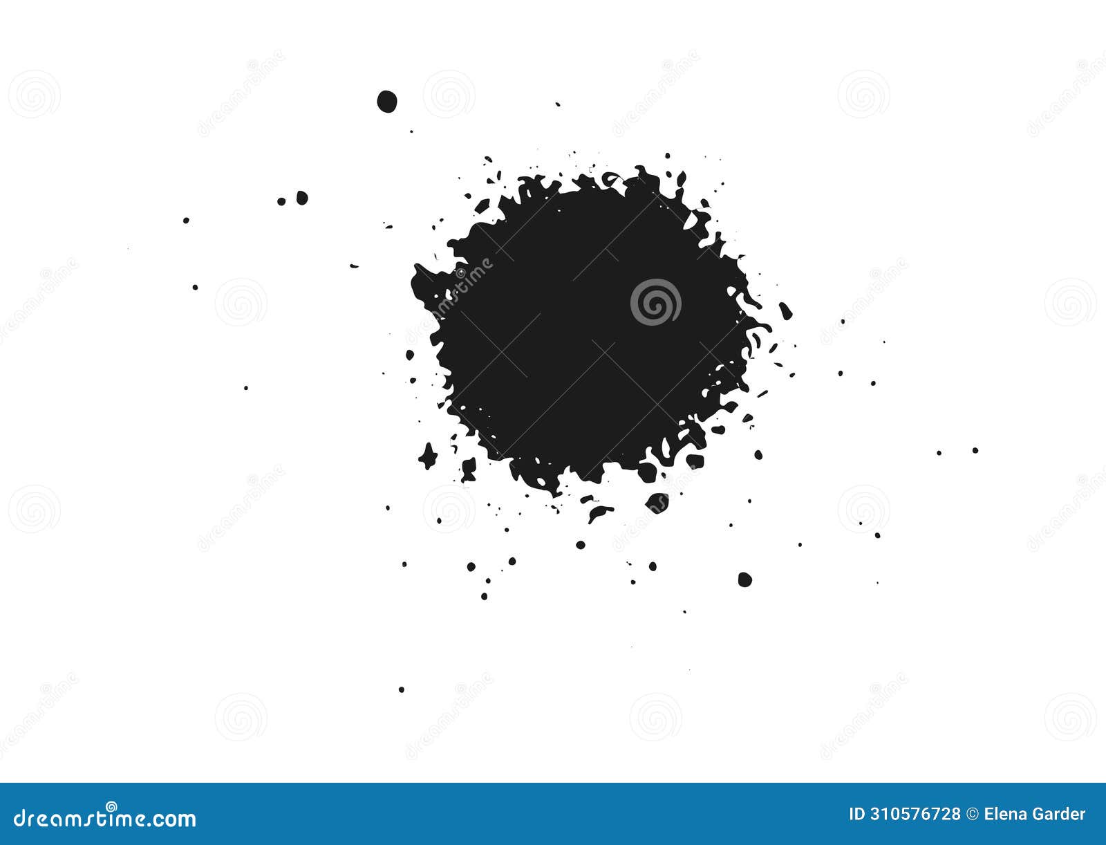 Spray Paint. Splatter Texture. Vector Drip Stain Grunge Element. Vector ...