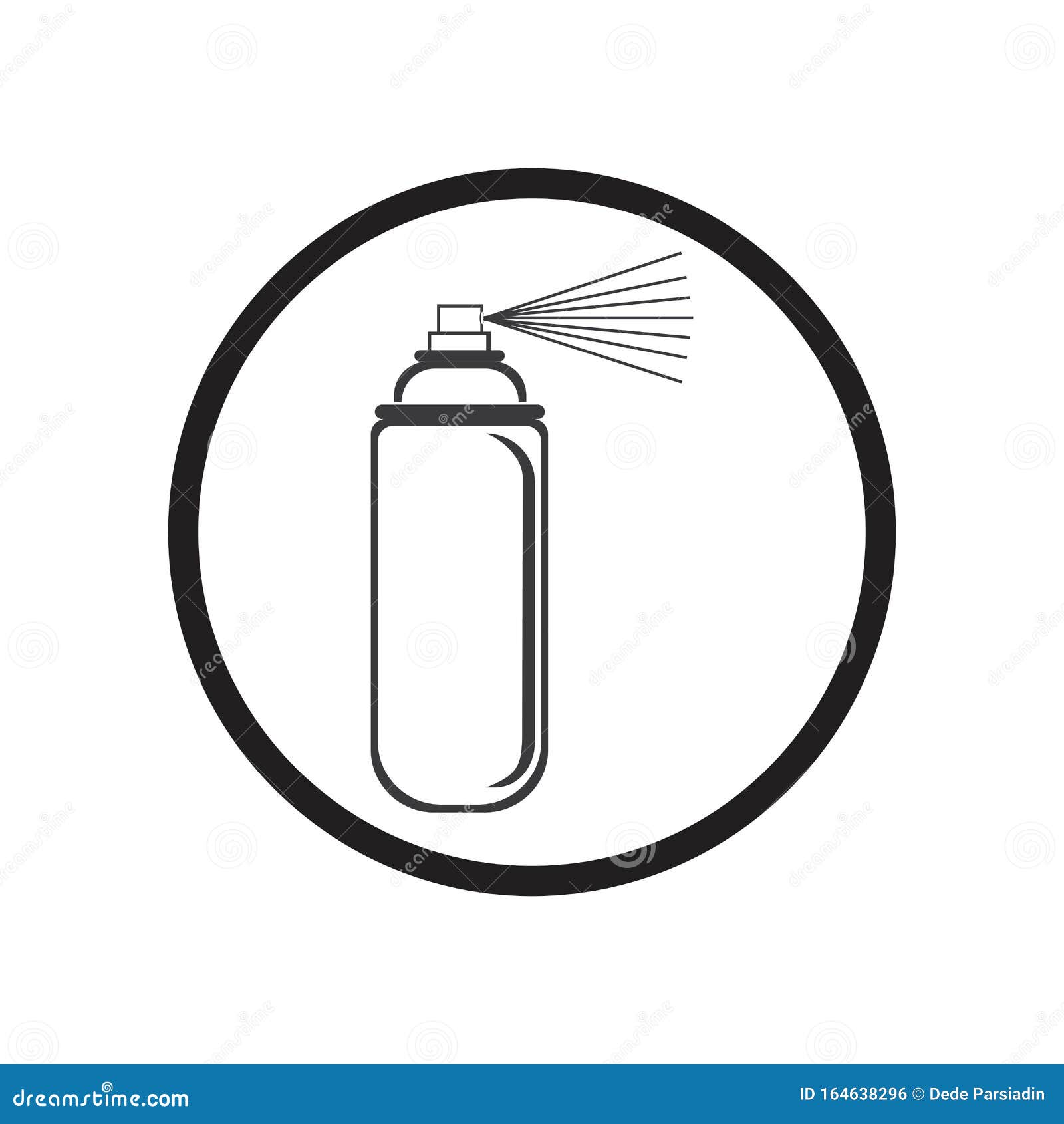 Spray paint stock vector. Illustration of isolated, pictogram - 164638296