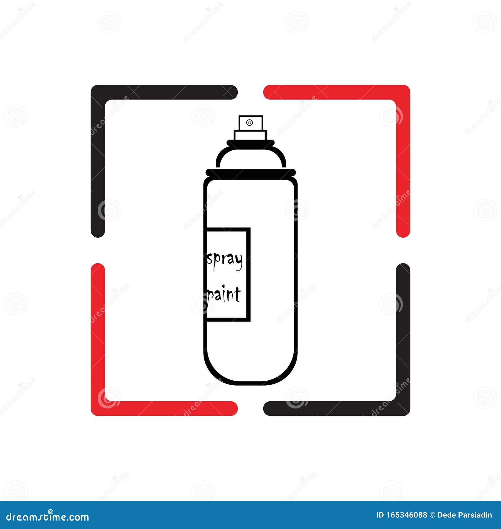 Spray paint stock vector. Illustration of icon, circle - 165346088