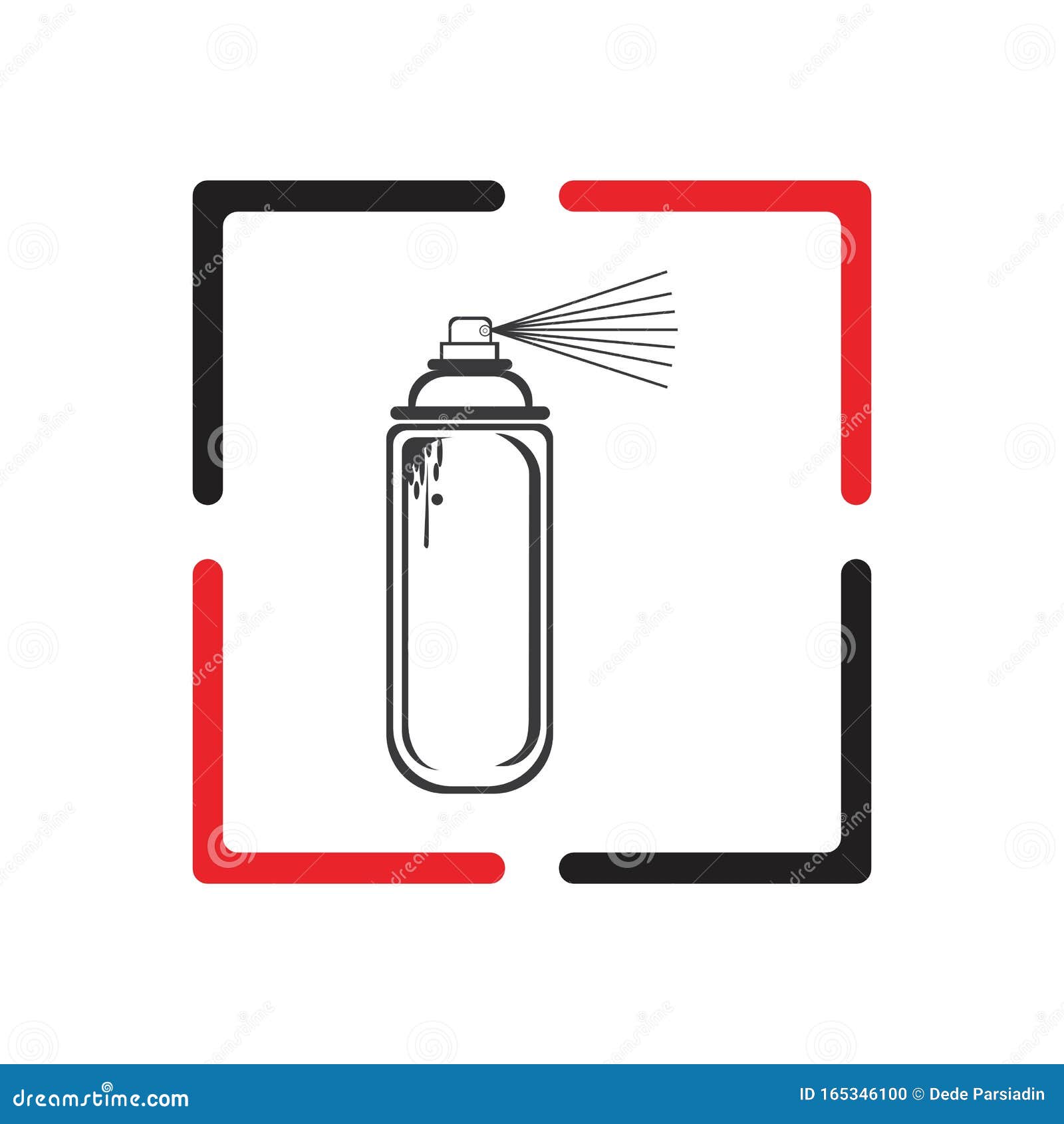 Spray paint stock vector. Illustration of blob, pictogram - 165346100