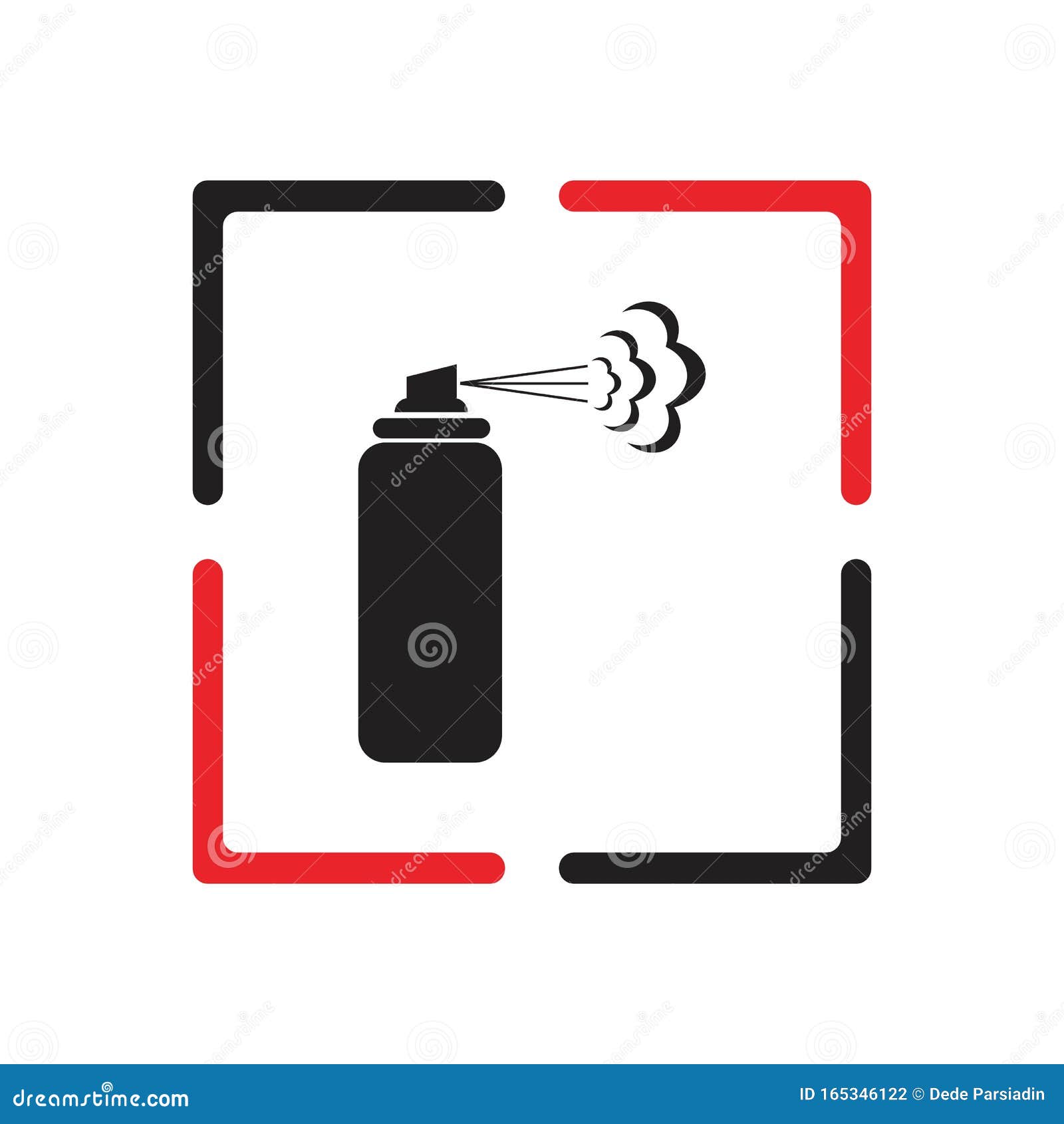 Spray paint stock vector. Illustration of symbol, deodorant - 165346122