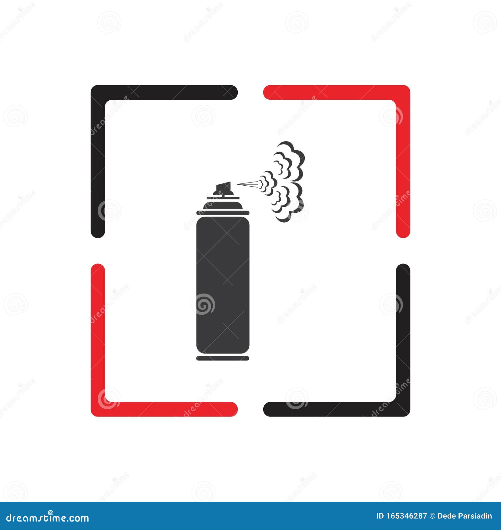 Spray paint stock vector. Illustration of symbol, painter - 165346287