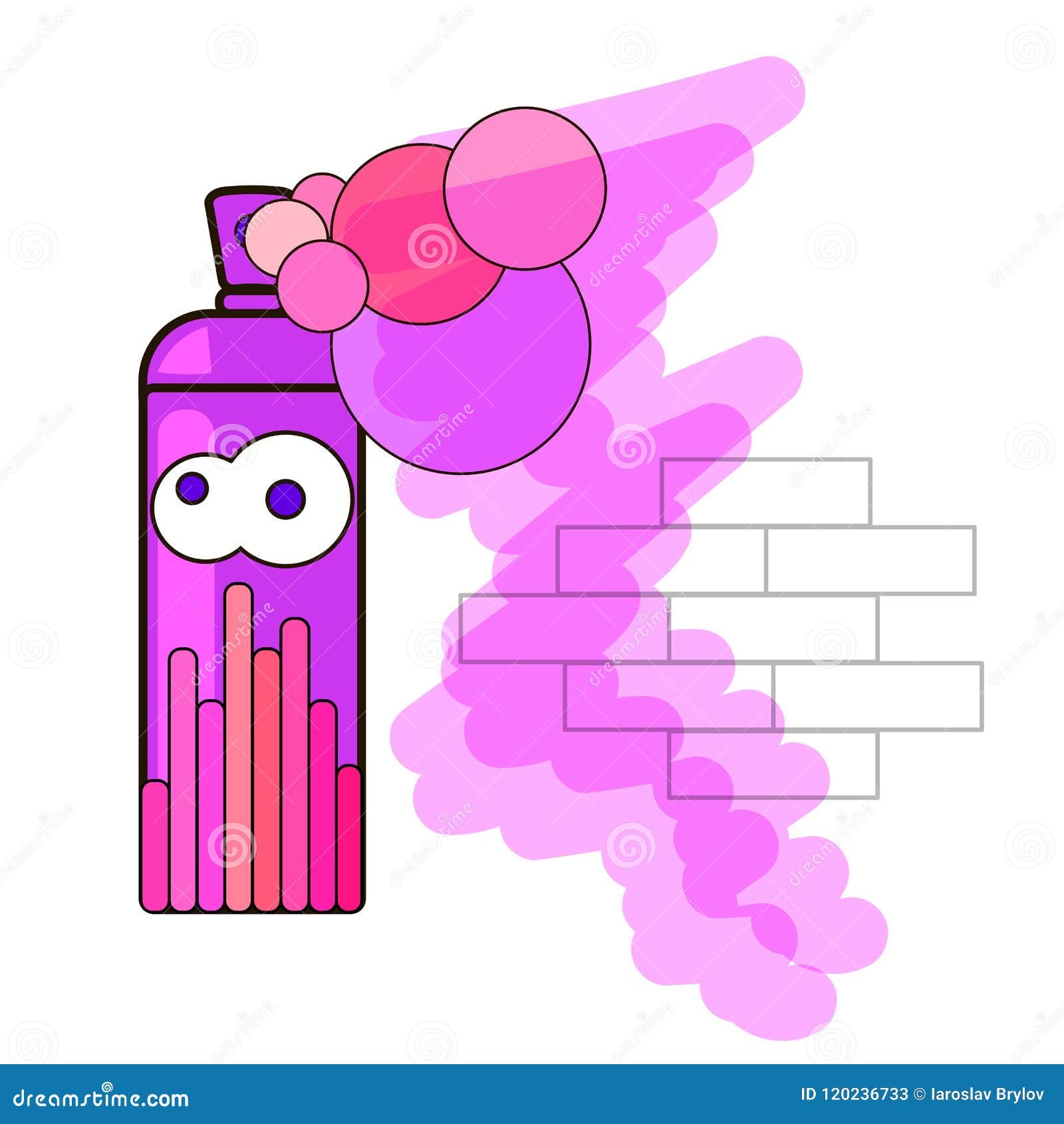 Spray Paint Vector Illustration Stock Vector - Illustration of grunge ...