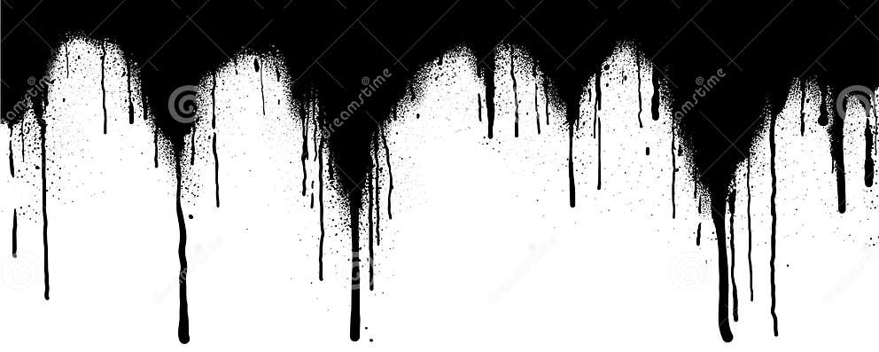 Spray Paint Vector Elements Isolated on White Background Vector. Stock ...