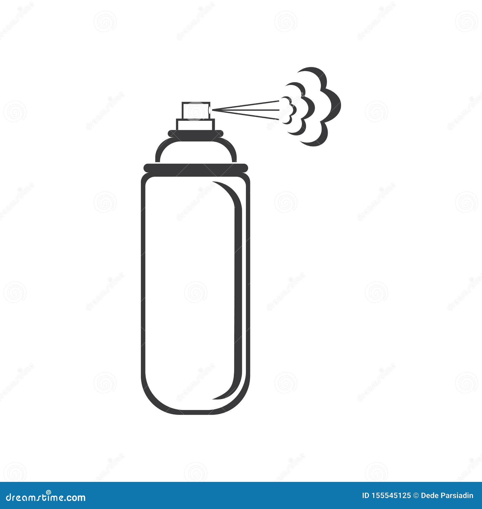 Spray Paint Vector Illustration Icon Logo Template Design Stock Vector ...