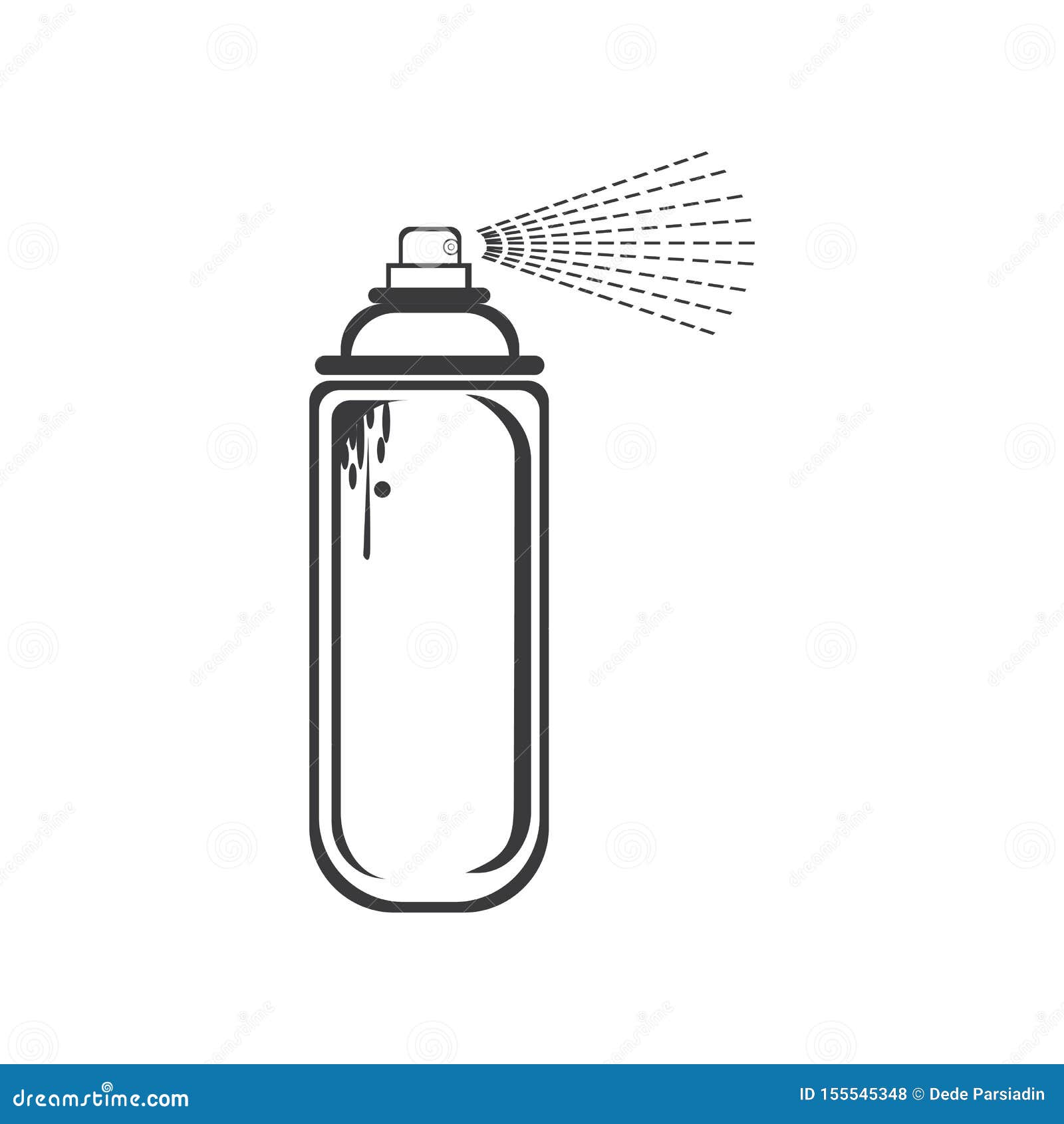 Spray Paint Vector Illustration Icon Logo Template Design Stock Vector ...