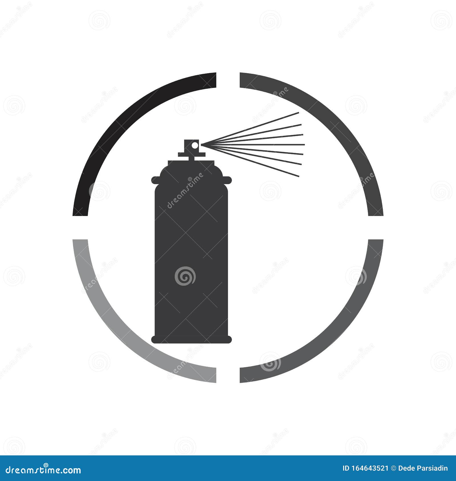 Spray paint stock vector. Illustration of hair, sprayer - 164643521