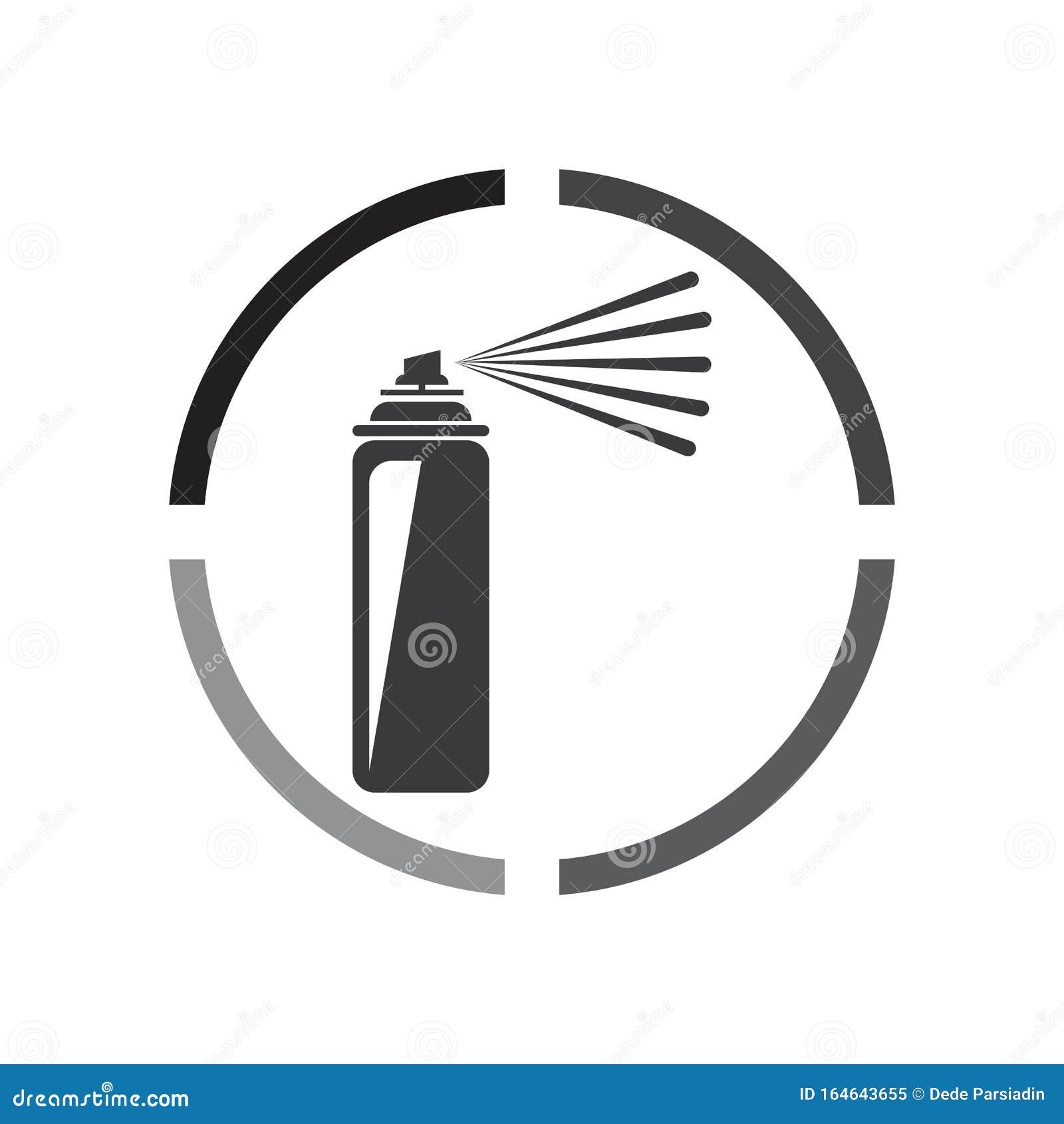 Spray paint stock vector. Illustration of effect, vector - 164643655