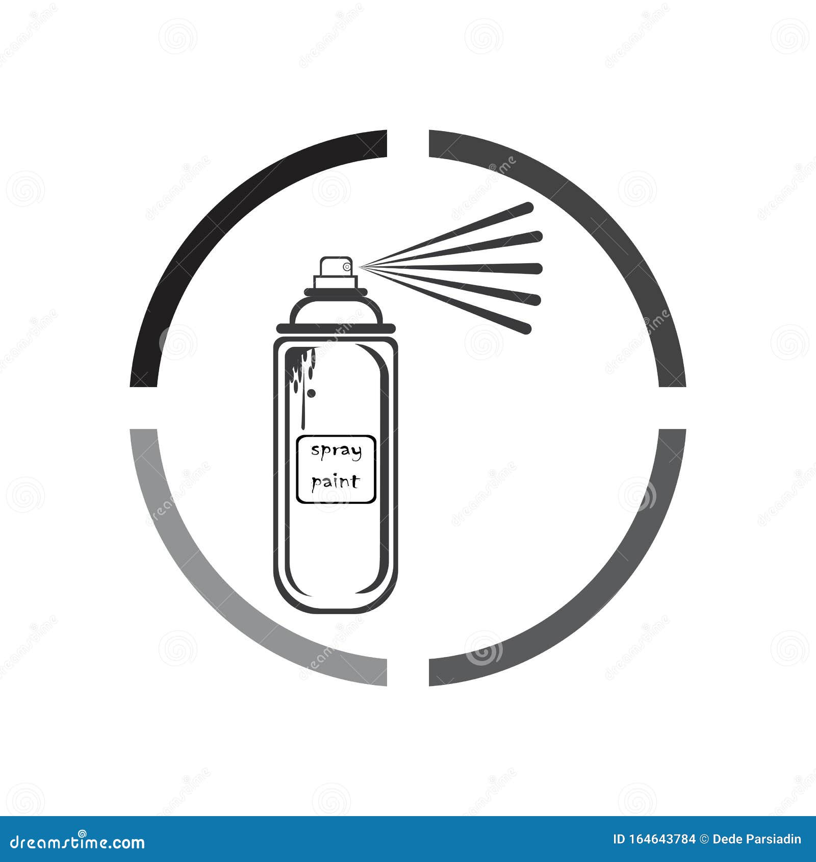 Spray paint stock vector. Illustration of pictogram - 164643784