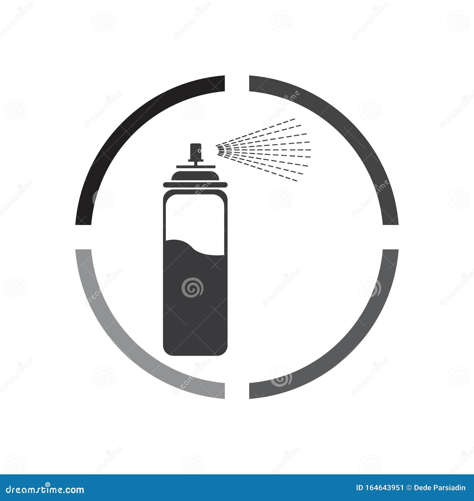 Spray paint stock vector. Illustration of symbol, drop - 164643951