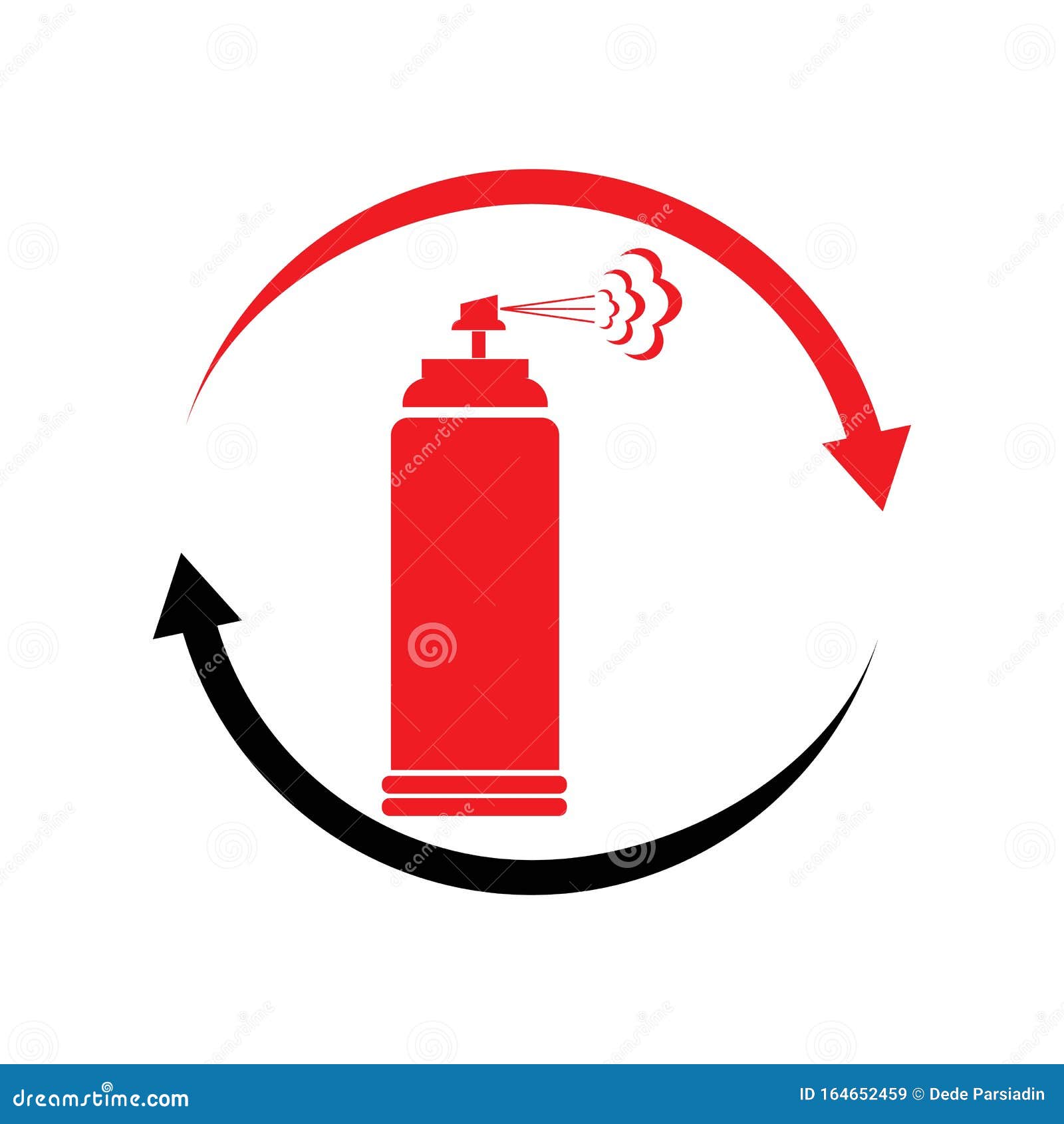 Spray paint stock vector. Illustration of brush, pictogram - 164652459