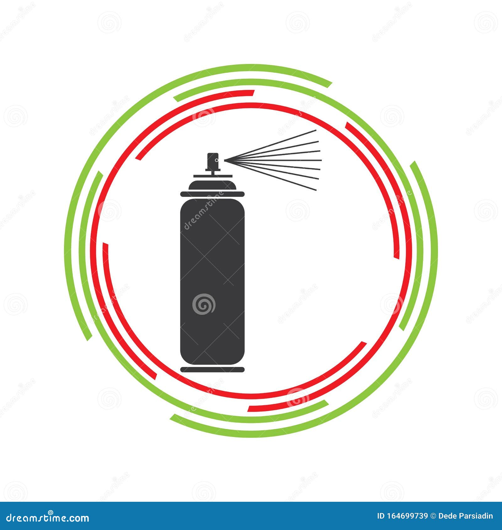 Spray paint stock vector. Illustration of line, equipment - 164699739