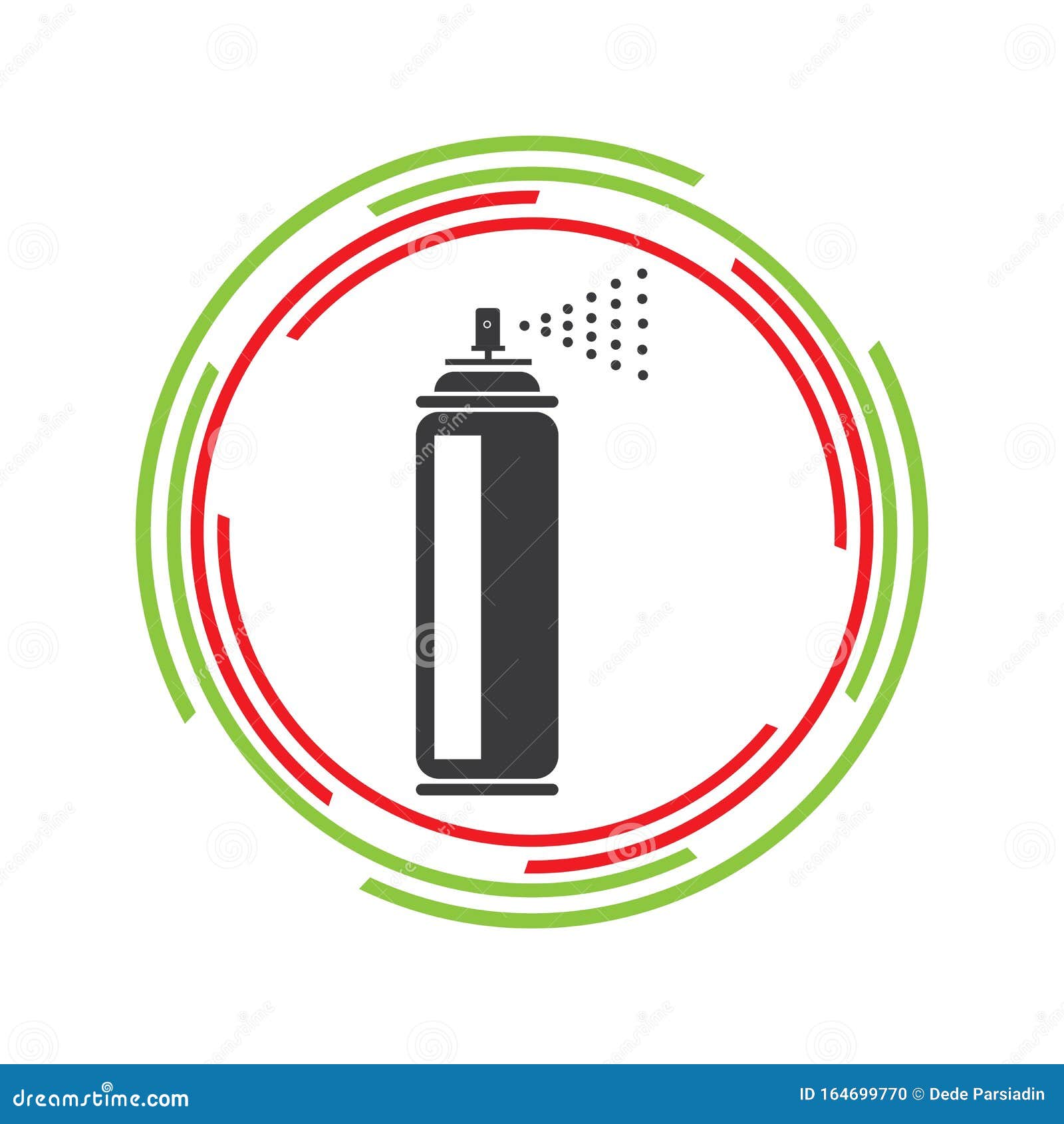 Spray paint stock vector. Illustration of creative, symbol - 164699770