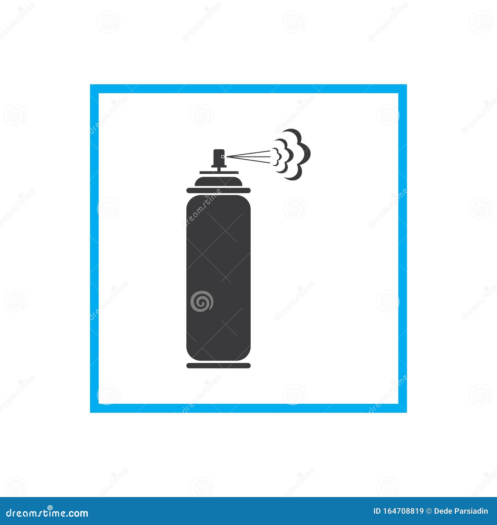 Spray paint stock vector. Illustration of symbol, spray - 164708819
