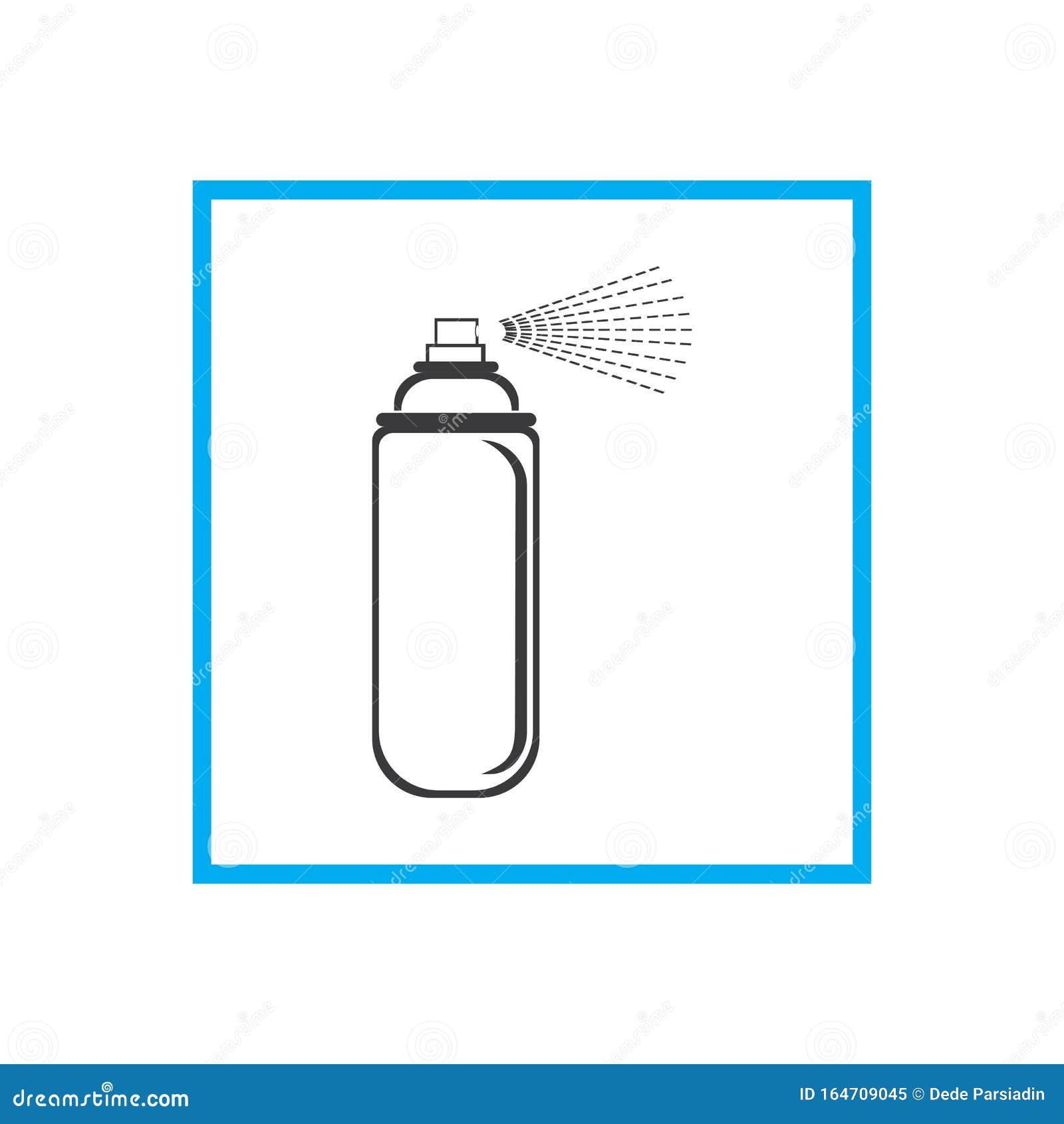 Spray paint stock vector. Illustration of sprayer, sign - 164709045